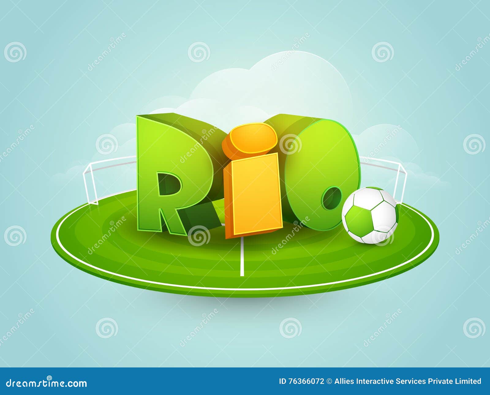 3D Text for Rio stock illustration. Illustration of janeiro - 76366072
