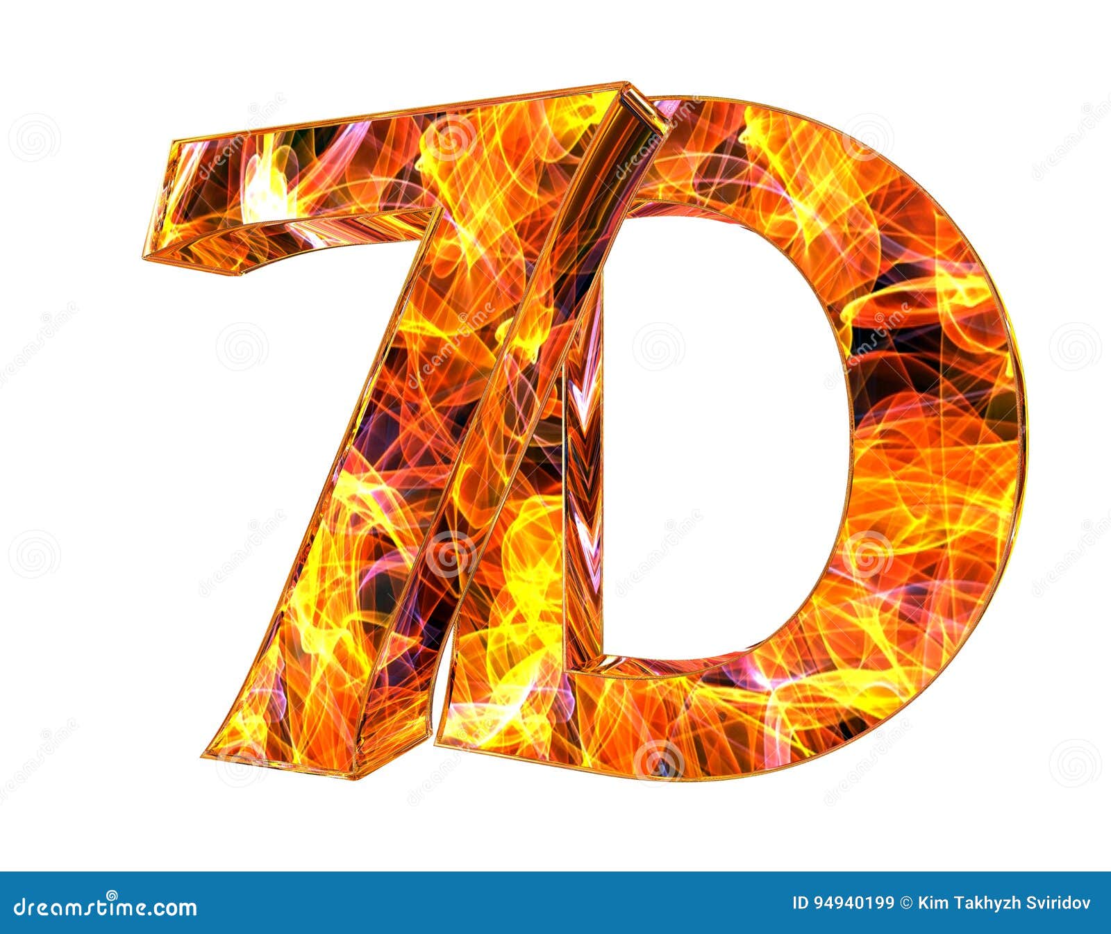 7d Text On White Background Royalty-Free Stock Photo | CartoonDealer ...