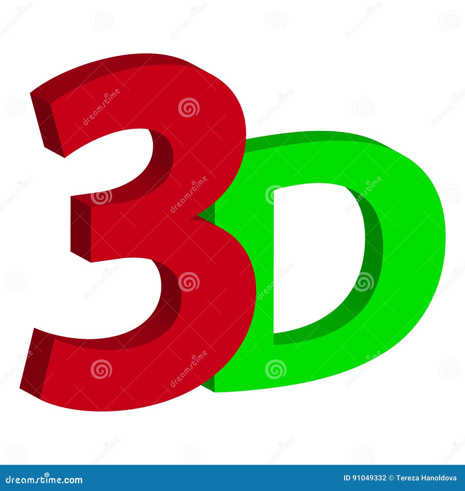 3D Text on White Background Stock Vector - Illustration of protection ...