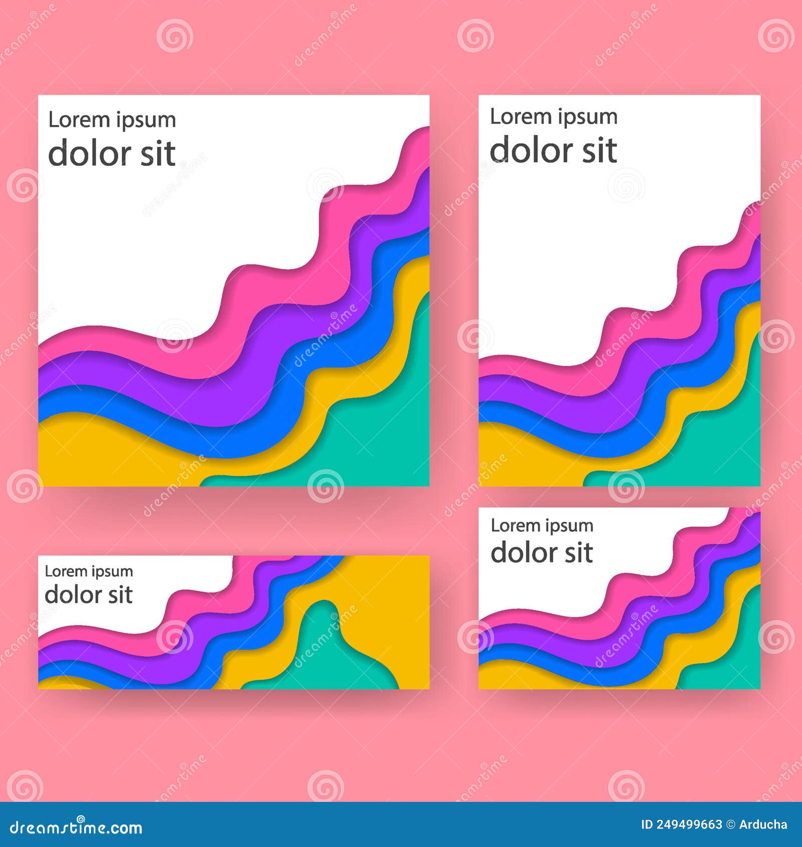 3d Texture Cover Design Blank Template for Print Stock Vector ...