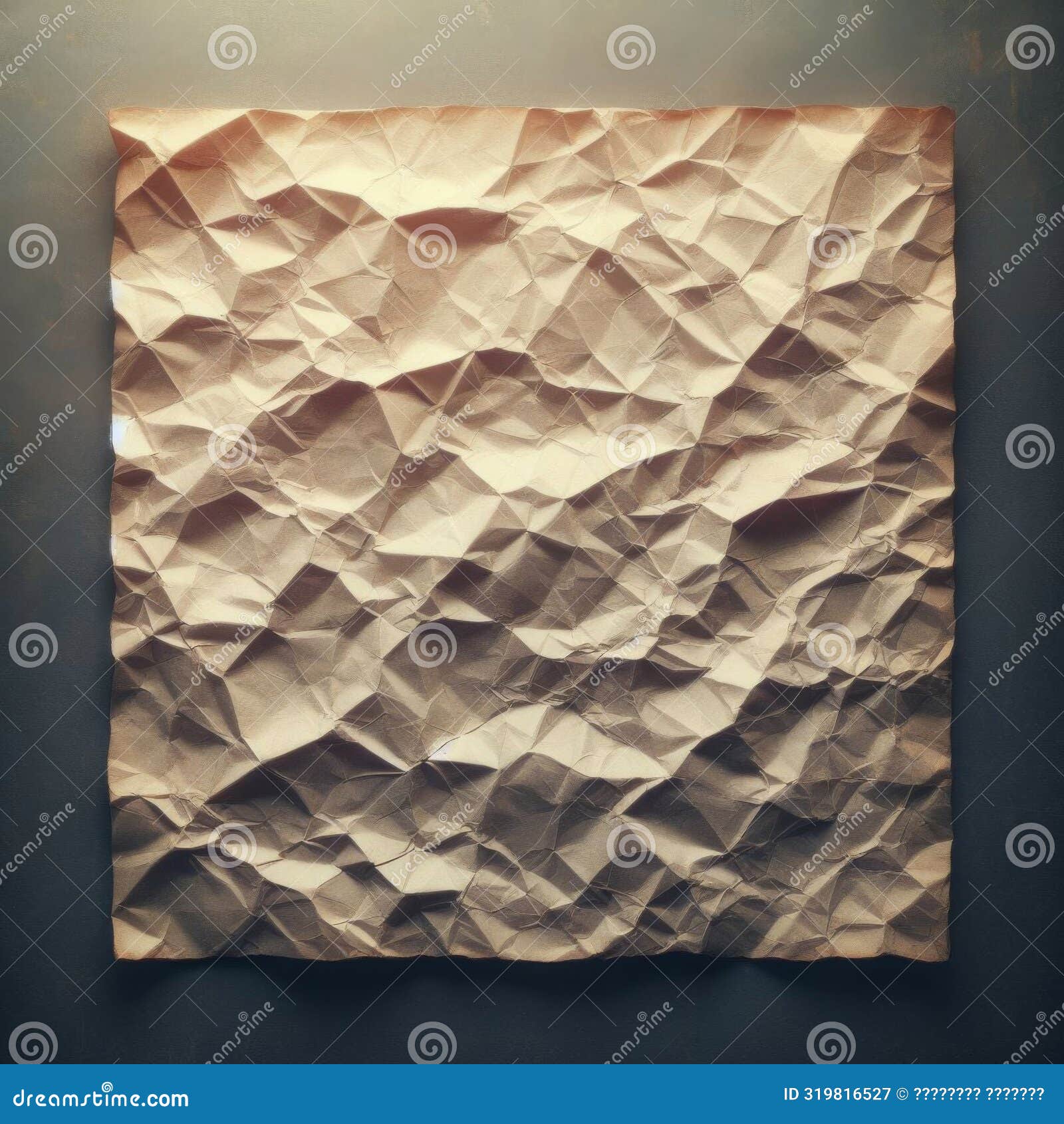 3d Texture Made in the Form of Crumpled Paper Effect Stock Illustration ...