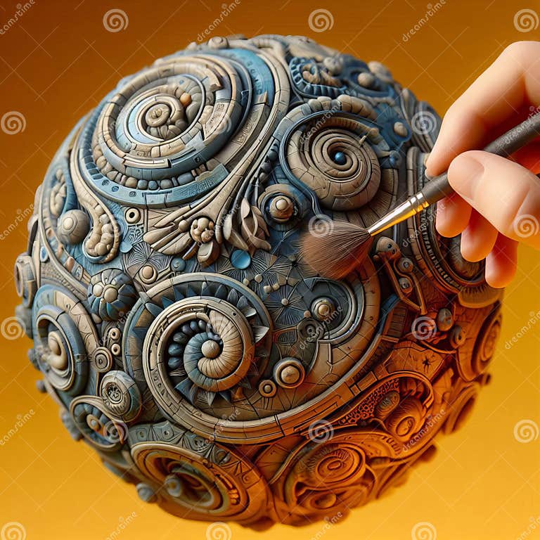 4 30. 3D Texture Painting_ Painting Textures, Patterns Stock Image ...
