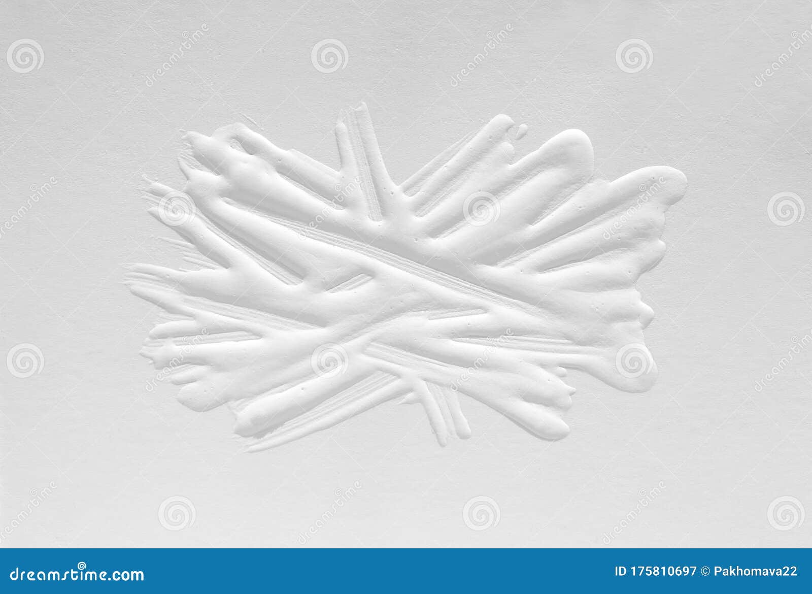 3 D Texture of White Paint with Handmade Brush Strokes, Decor Elements ...