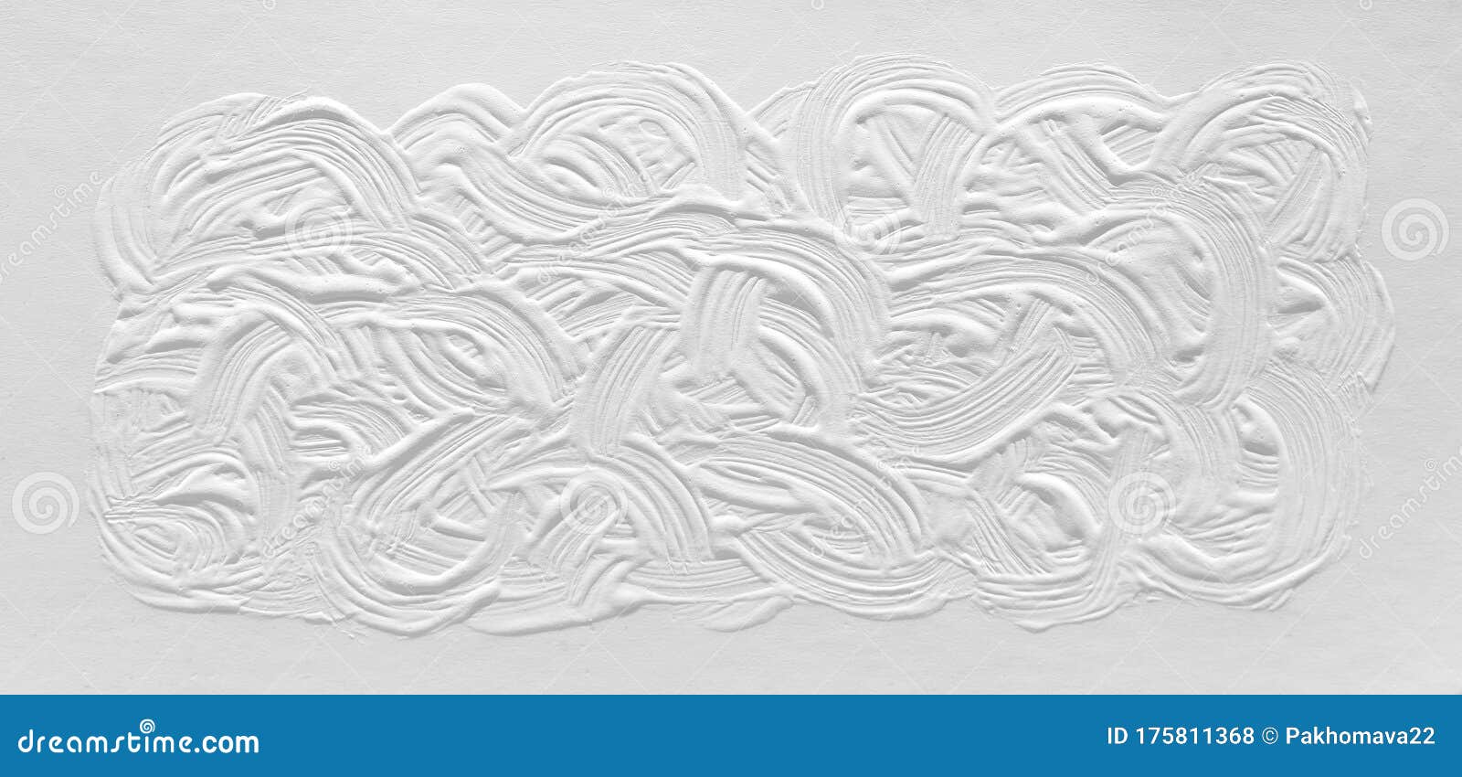 3 D Texture of White Paint with Handmade Brush Strokes, Decor Elements ...