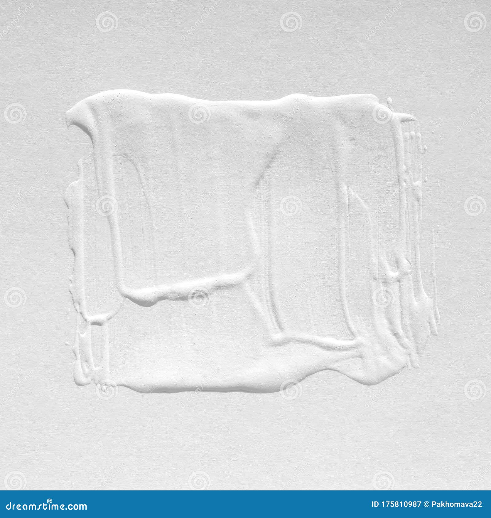 3 D Texture of White Paint with Handmade Brush Strokes, Decor Elements ...