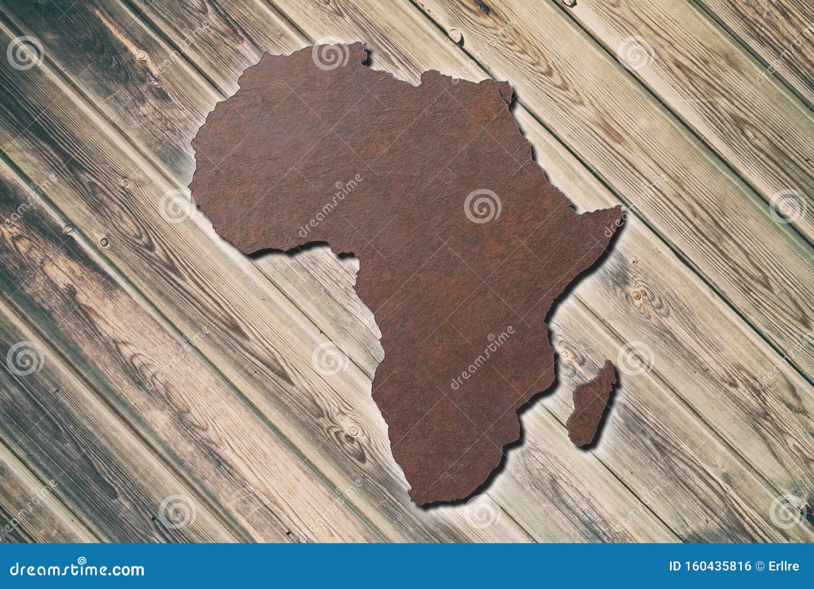3d textured Africa map stock illustration. Illustration of african ...