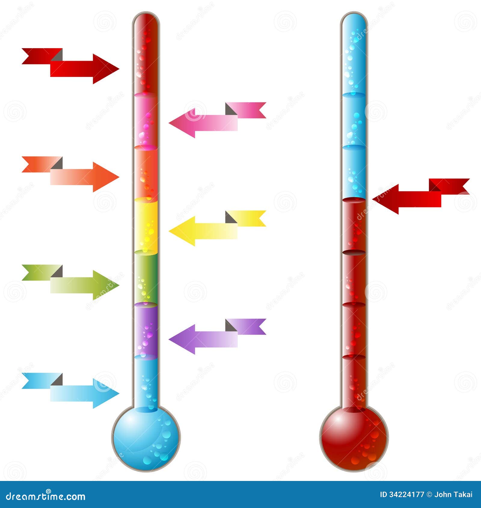 3D Thermometer stock vector. Illustration of weather - 34224177