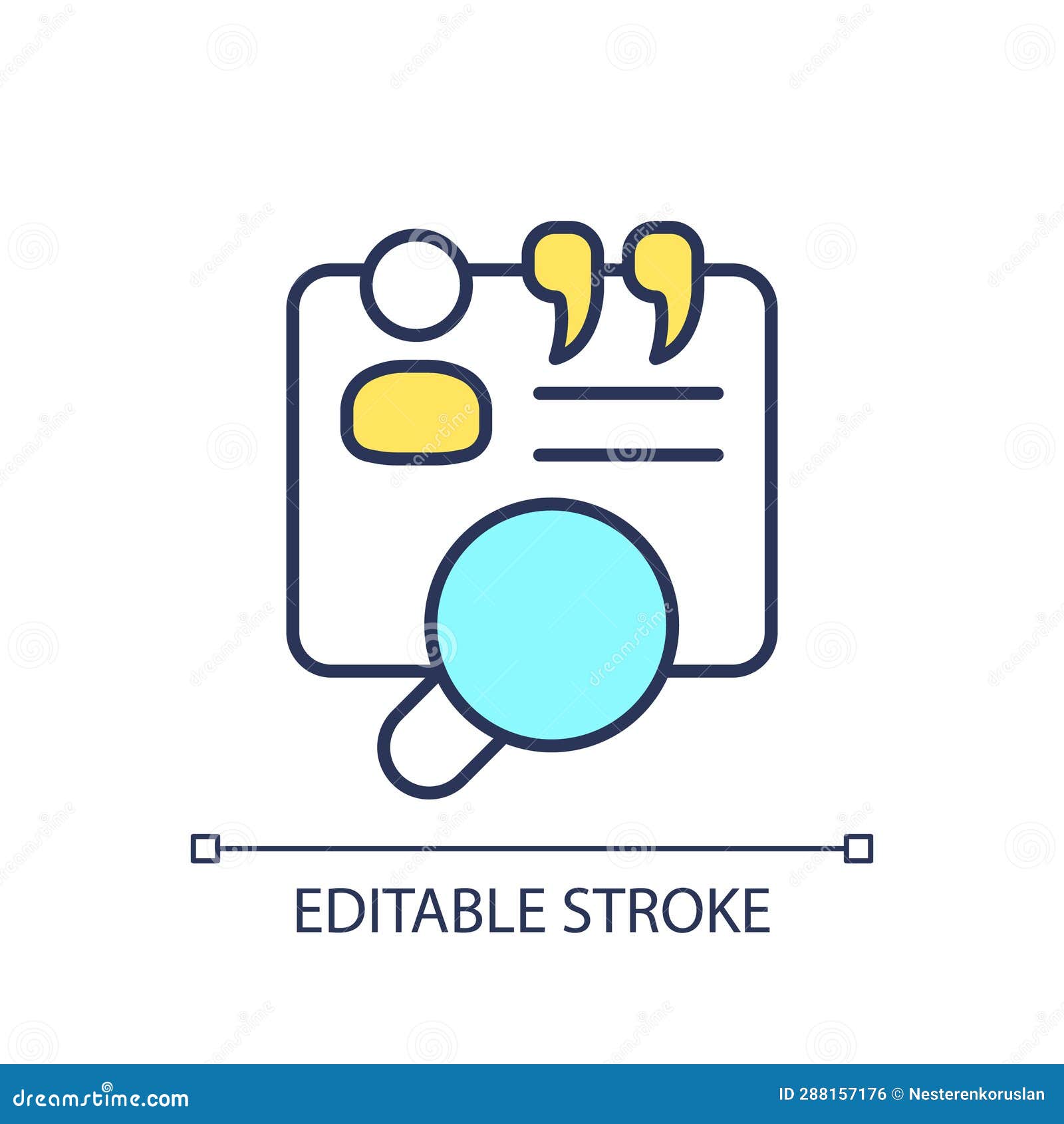 2D Thin Line Colorful Assessment Icon Stock Vector - Illustration of ...