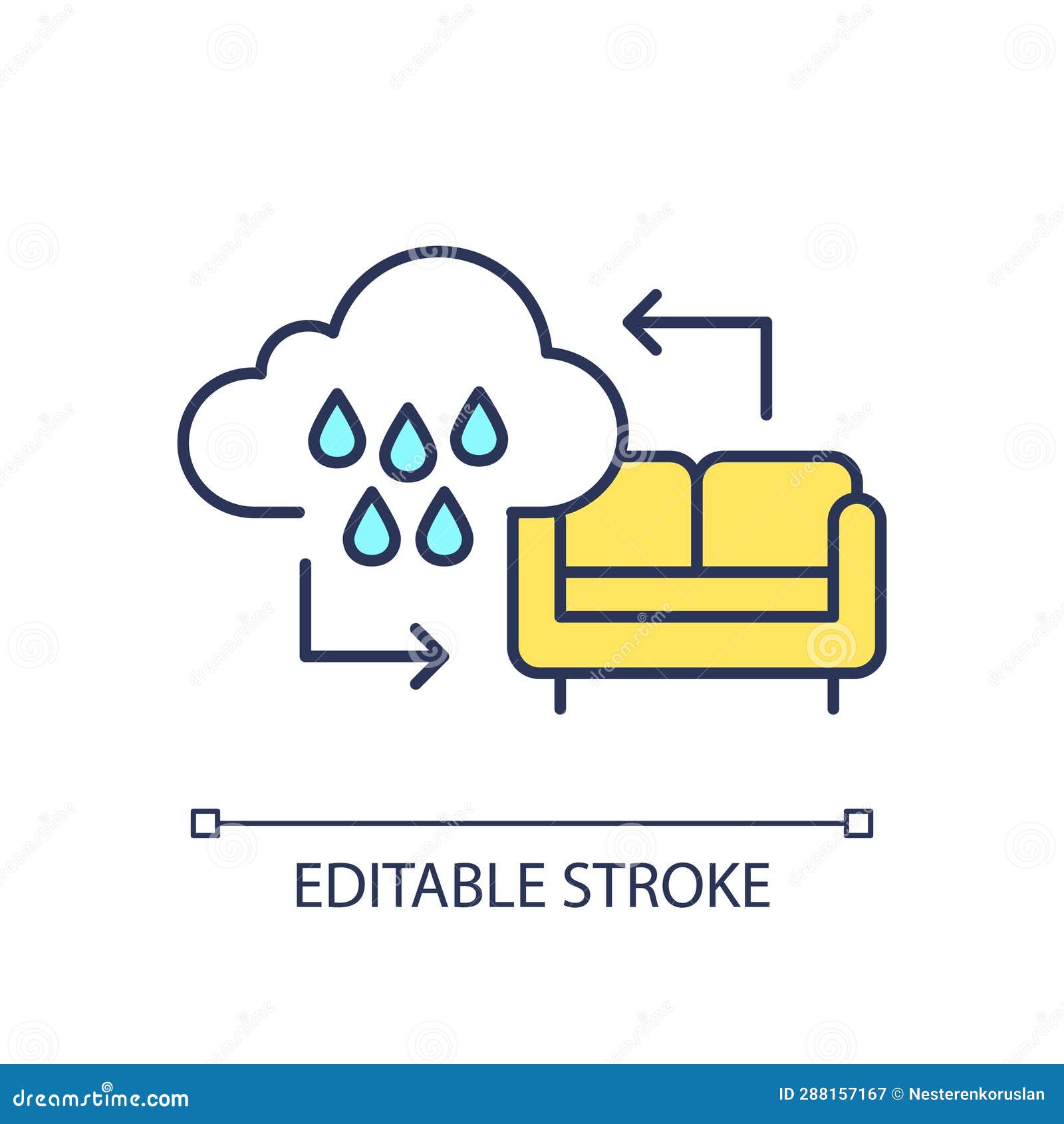 2D Thin Line Colorful Behavioral Activation Icon Stock Illustration ...