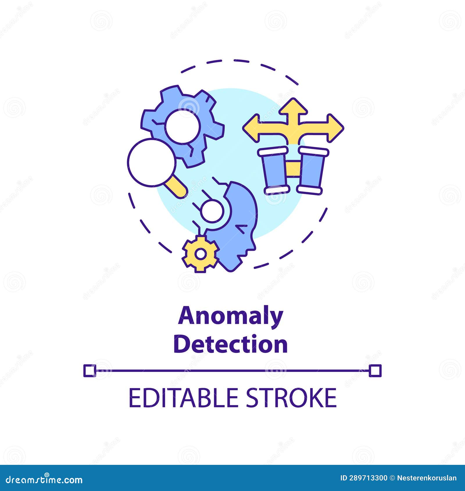2D Thin Linear Colorful Anomaly Detection Icon Stock Illustration ... 2D Thin Linear Colorful Anomaly Detection Icon Stock Illustration ...