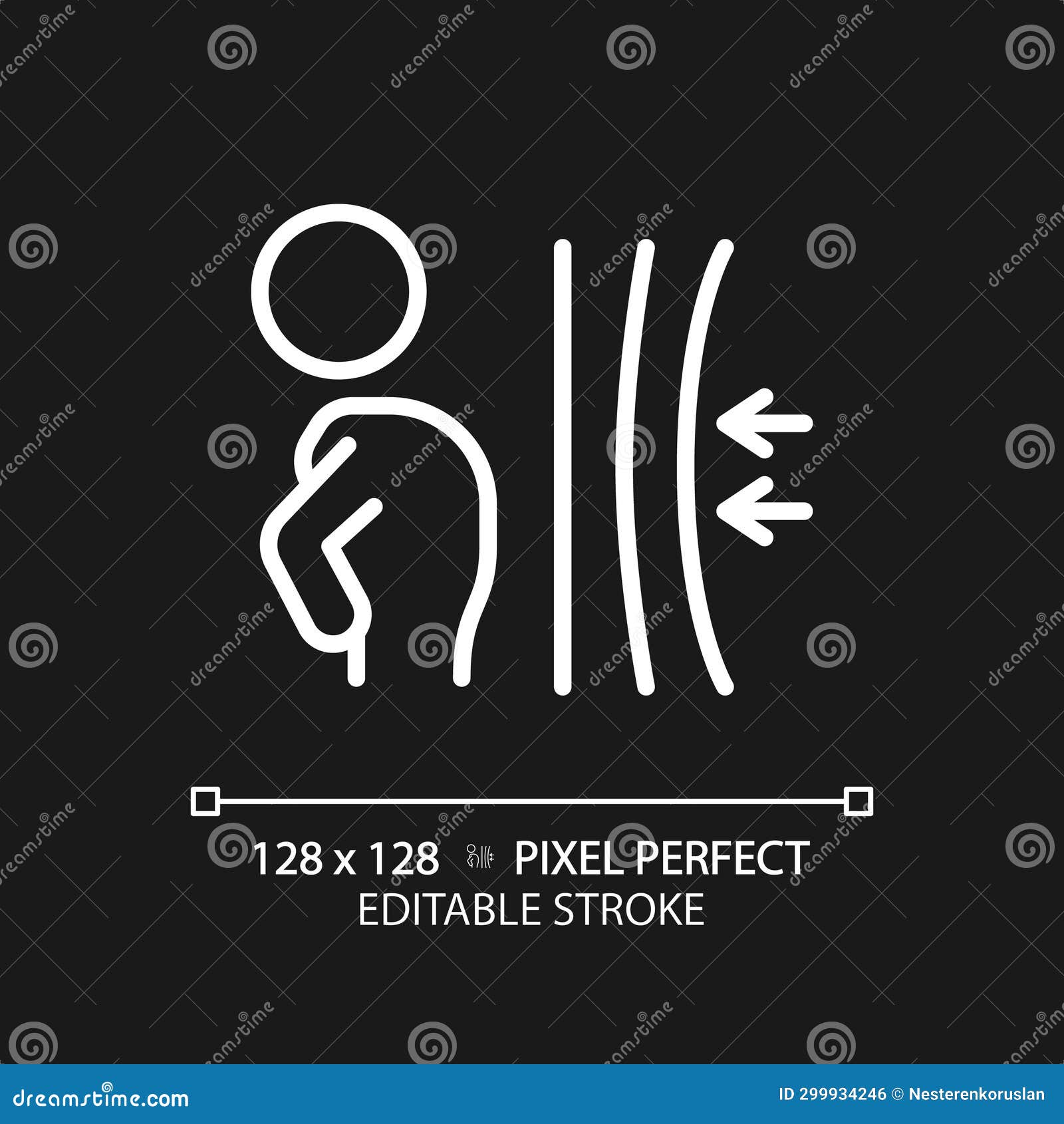 2D Thin Linear Simple White Resilience Icon Vector Illustration ... 2D Thin Linear Simple White Resilience Icon Vector Illustration ...