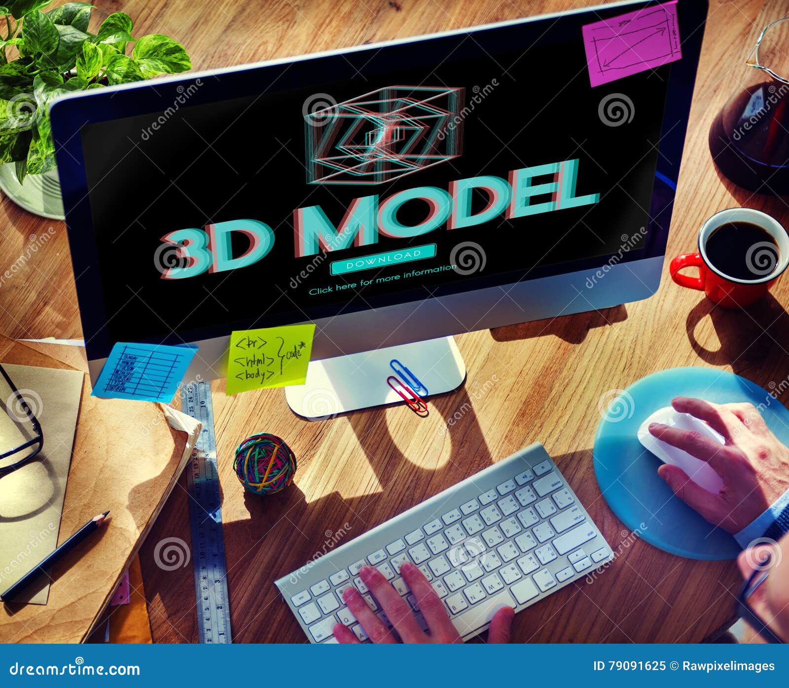 3D Three Dimensional Futuristic Display Modern Concept Stock Image ...