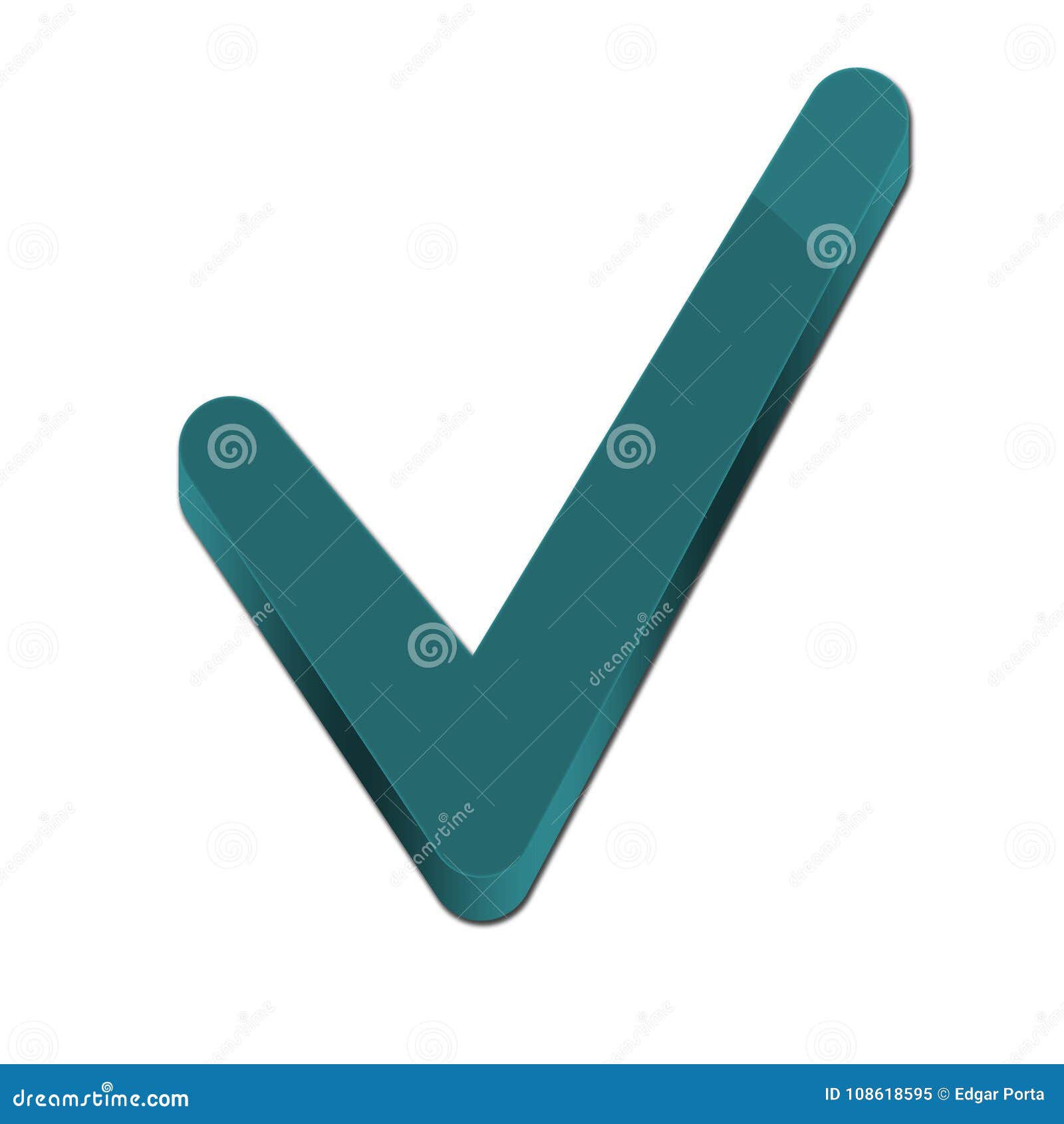 3D Tick Like Symbol Sky Blue Illustration Stock - Illustration du ...