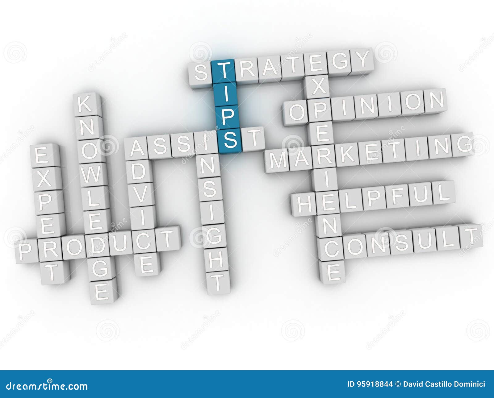 3d Tips Concepts Word Cloud Illustration Stock Illustration ...
