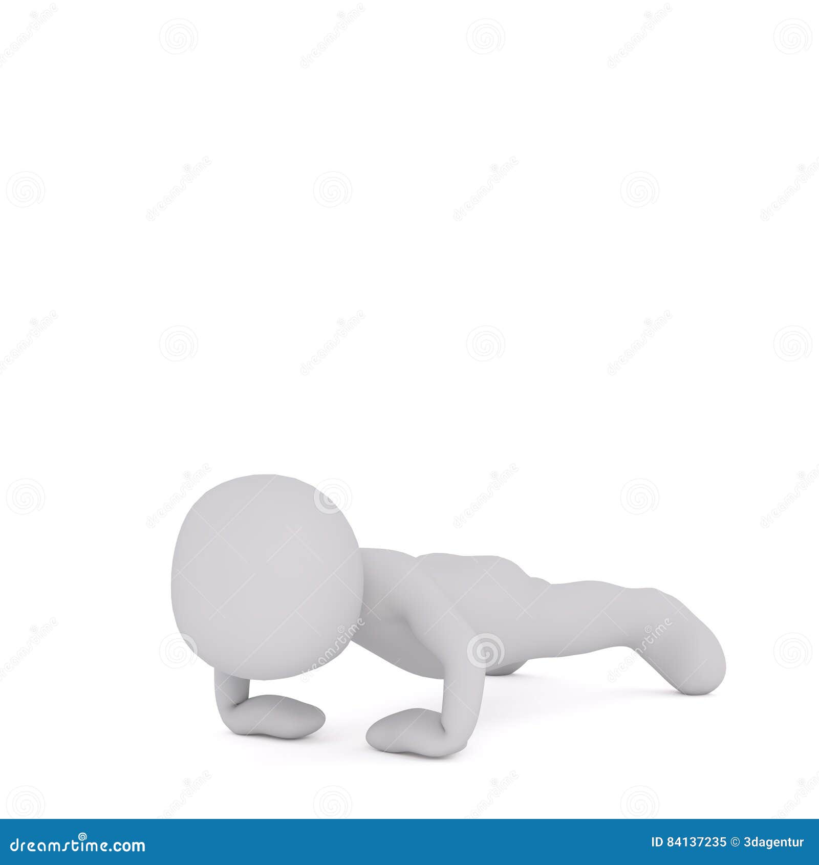 Push Ups Or Pressups Being Done By 3d Characters Royalty-Free Stock ...