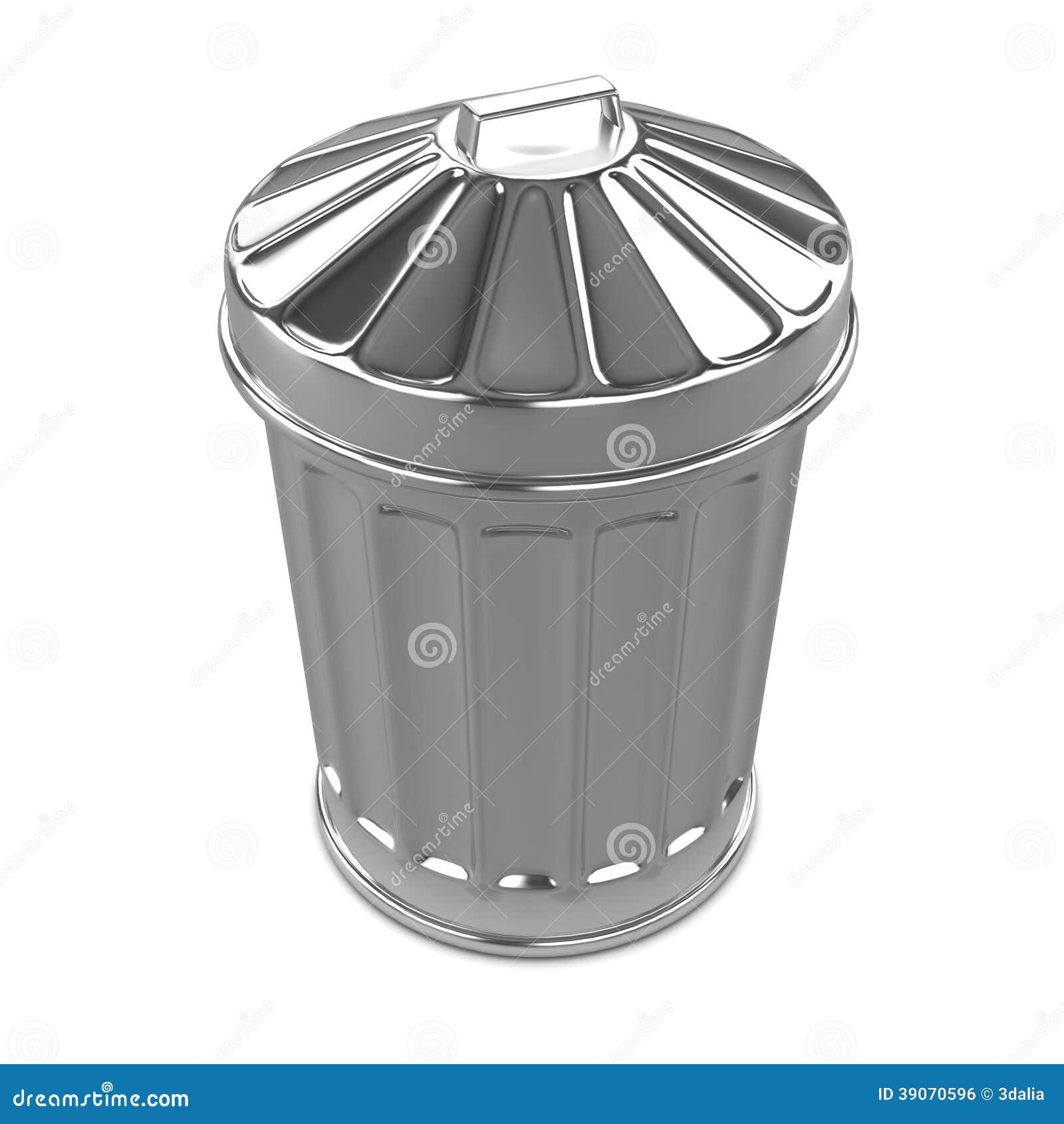 3d Top view trash can stock illustration. Illustration of rubbish ...