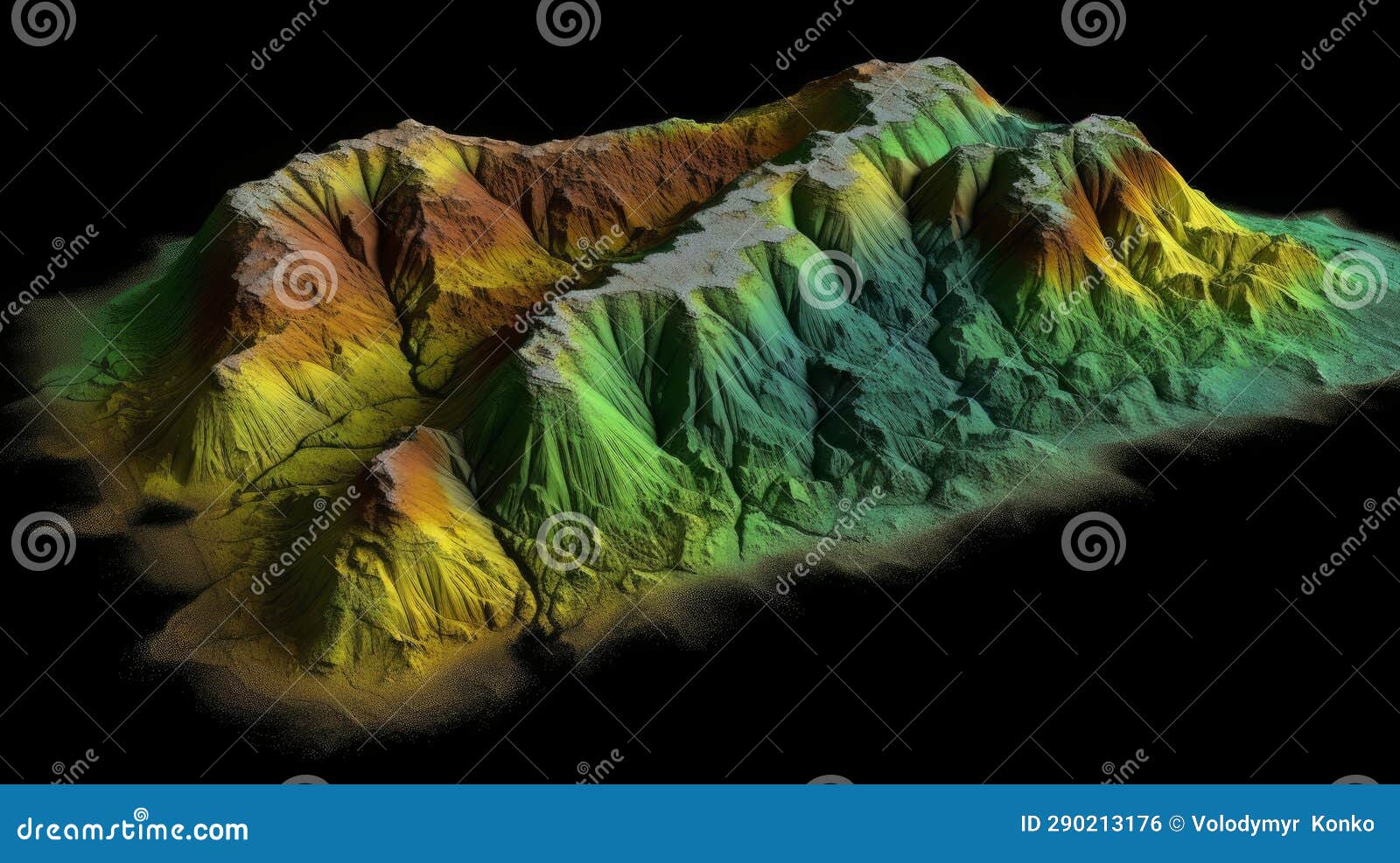 3D Topographic Height Map. Generative Ai Stock Photo - Image of relief ...