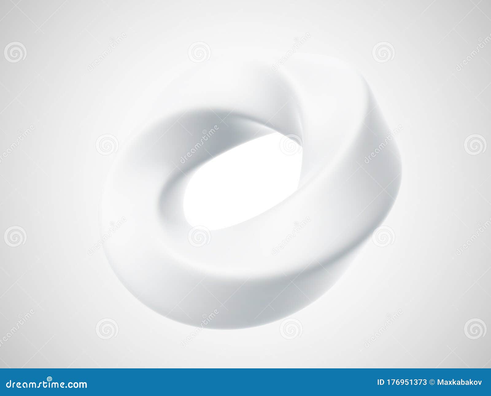 3D Torus Isolated on White Background. Stock Vector - Illustration of ...