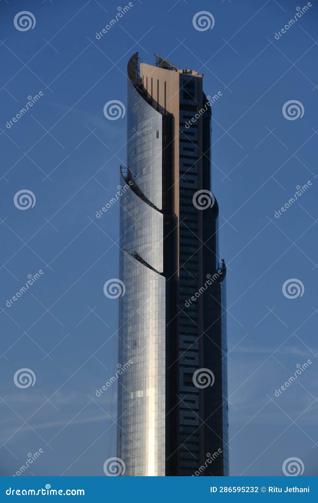 D1 Tower at Jaddaf Waterfront in Dubai, UAE Stock Photo - Image of ...