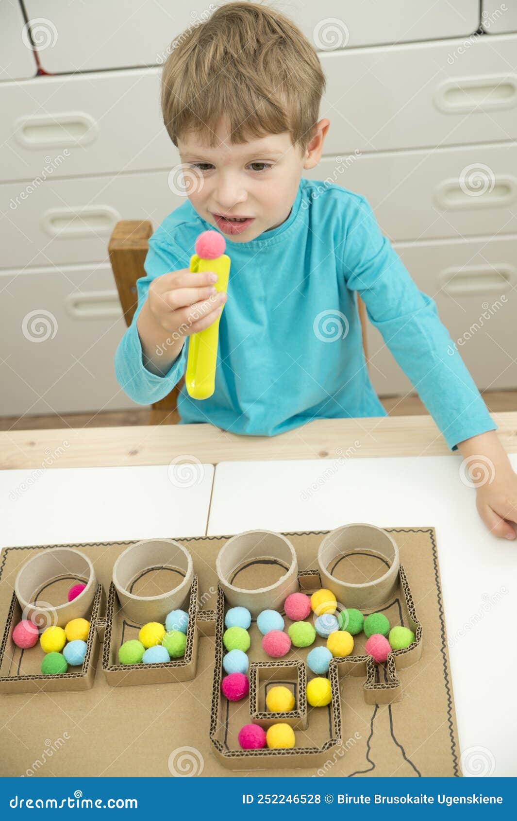3D Train Board for Active Brain Exercise Game Made from Paper Core ...