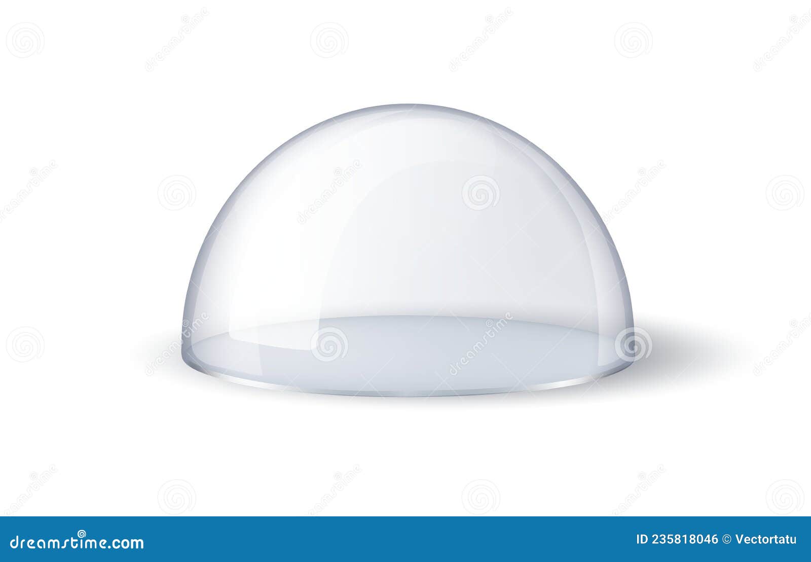 3D transparent dome stock vector. Illustration of security - 235818046
