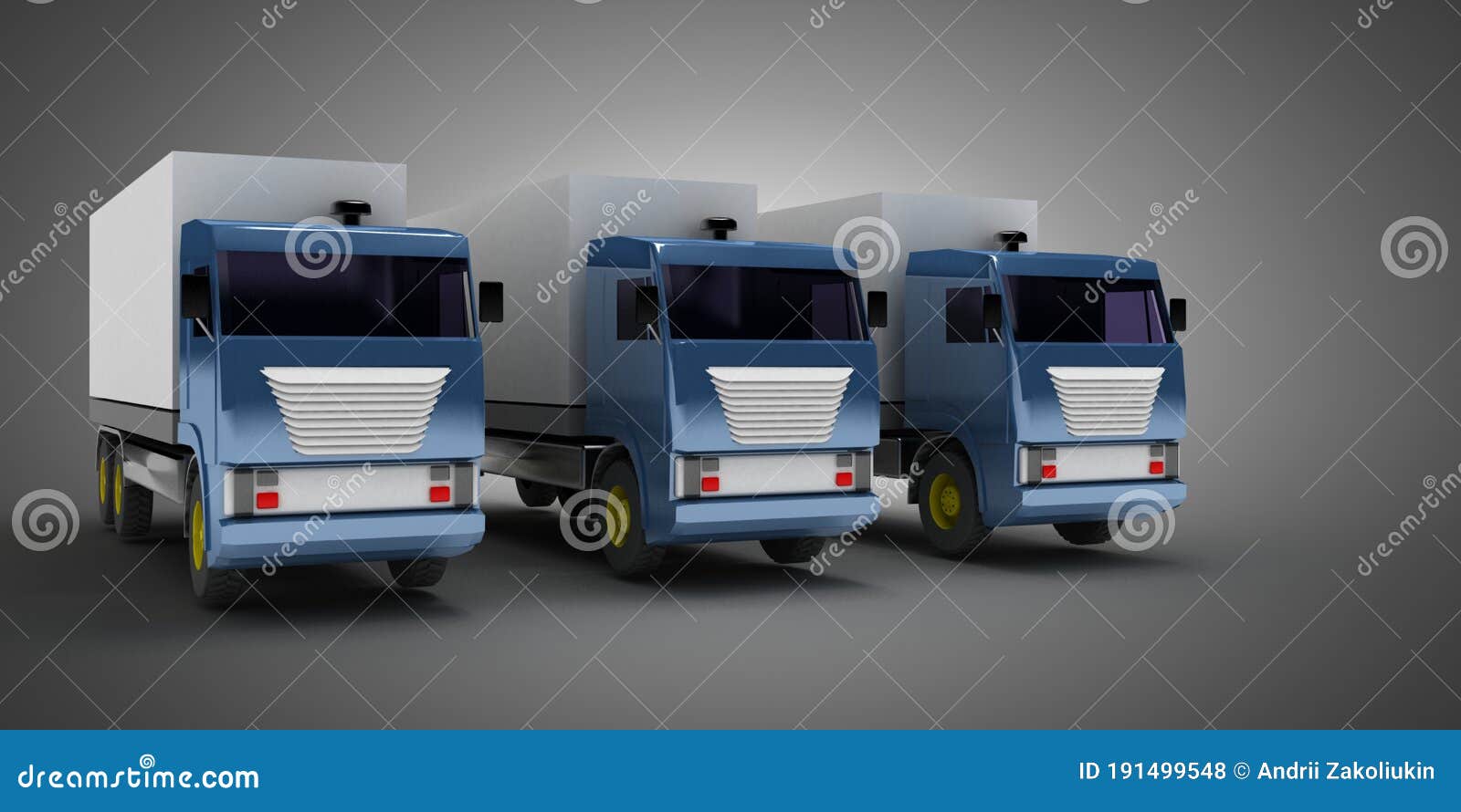 3D Transport Logistic Concept. 3d Illustration Stock Illustration ...