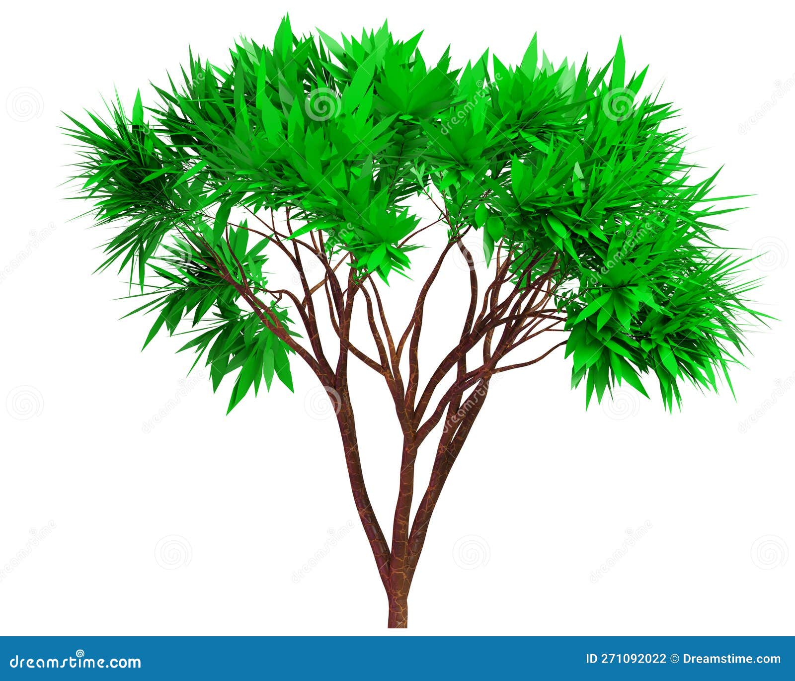 3d Tree isolated stock illustration. Illustration of botany - 271092022