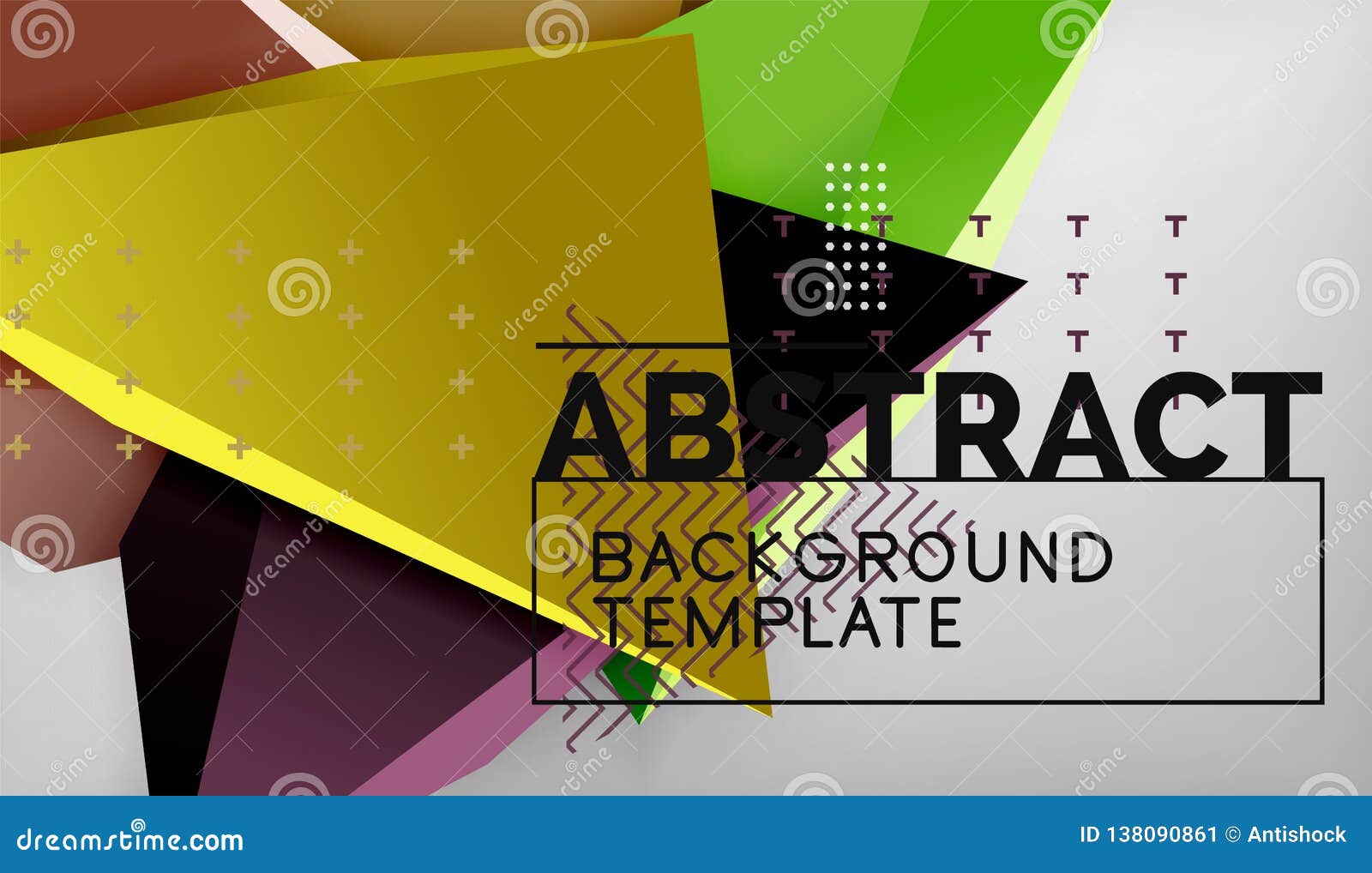 3d Triangle Geometric Background Design, Modern Poster Template Stock ...