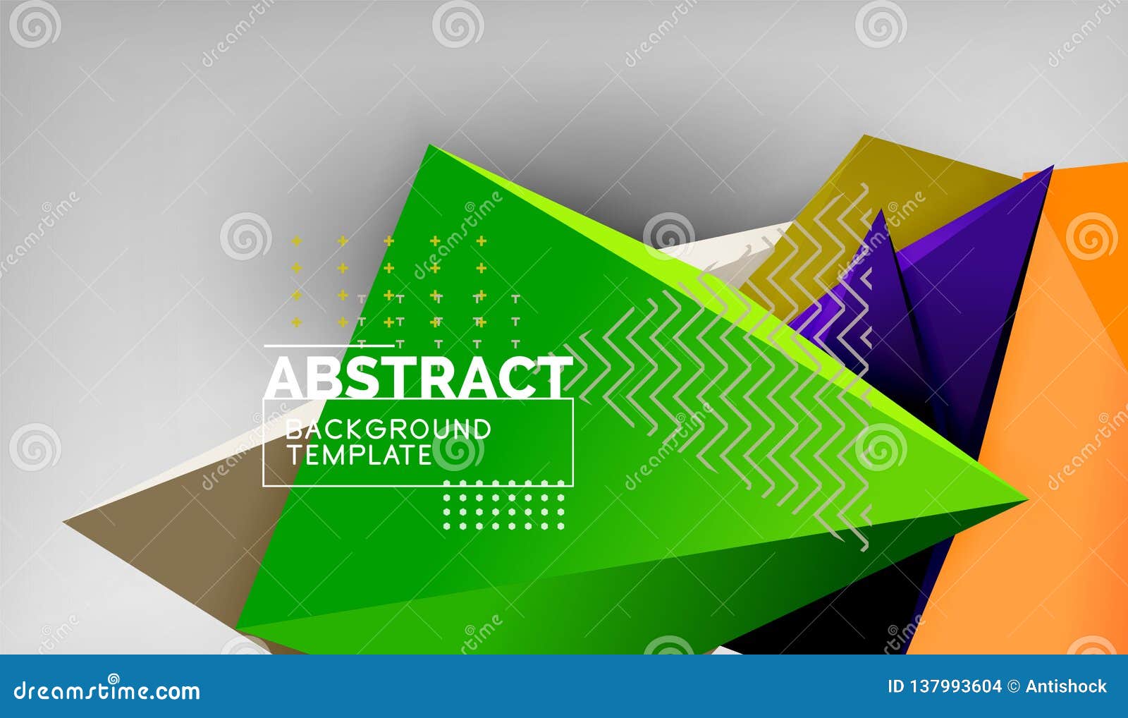 3d Triangle Geometric Background Design, Modern Poster Template Stock ...