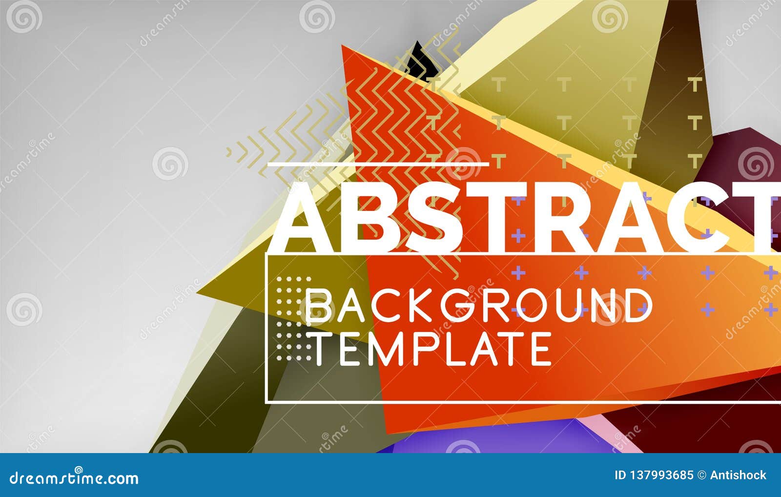 3d Triangle Geometric Background Design, Modern Poster Template Stock ...