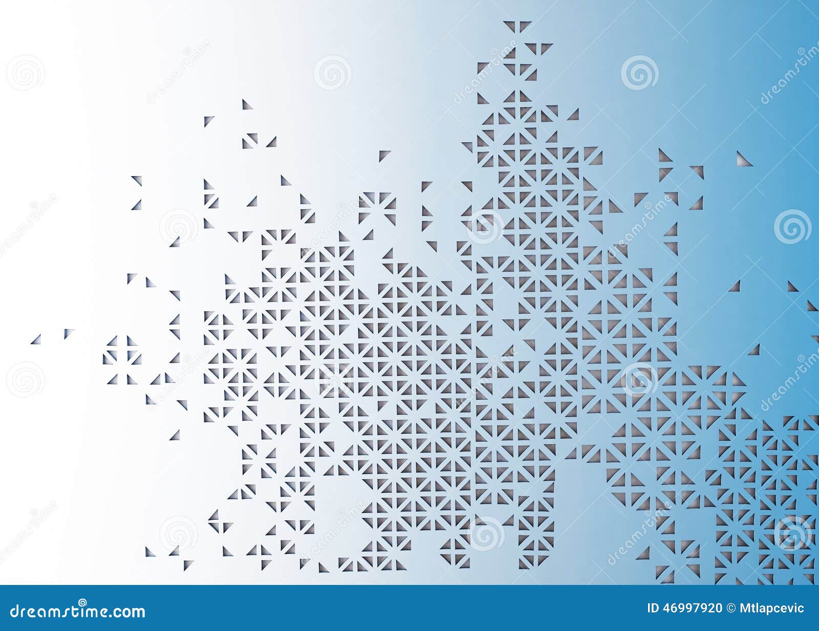 3d Triangle Perforated Abstract Background Stock Illustration ...