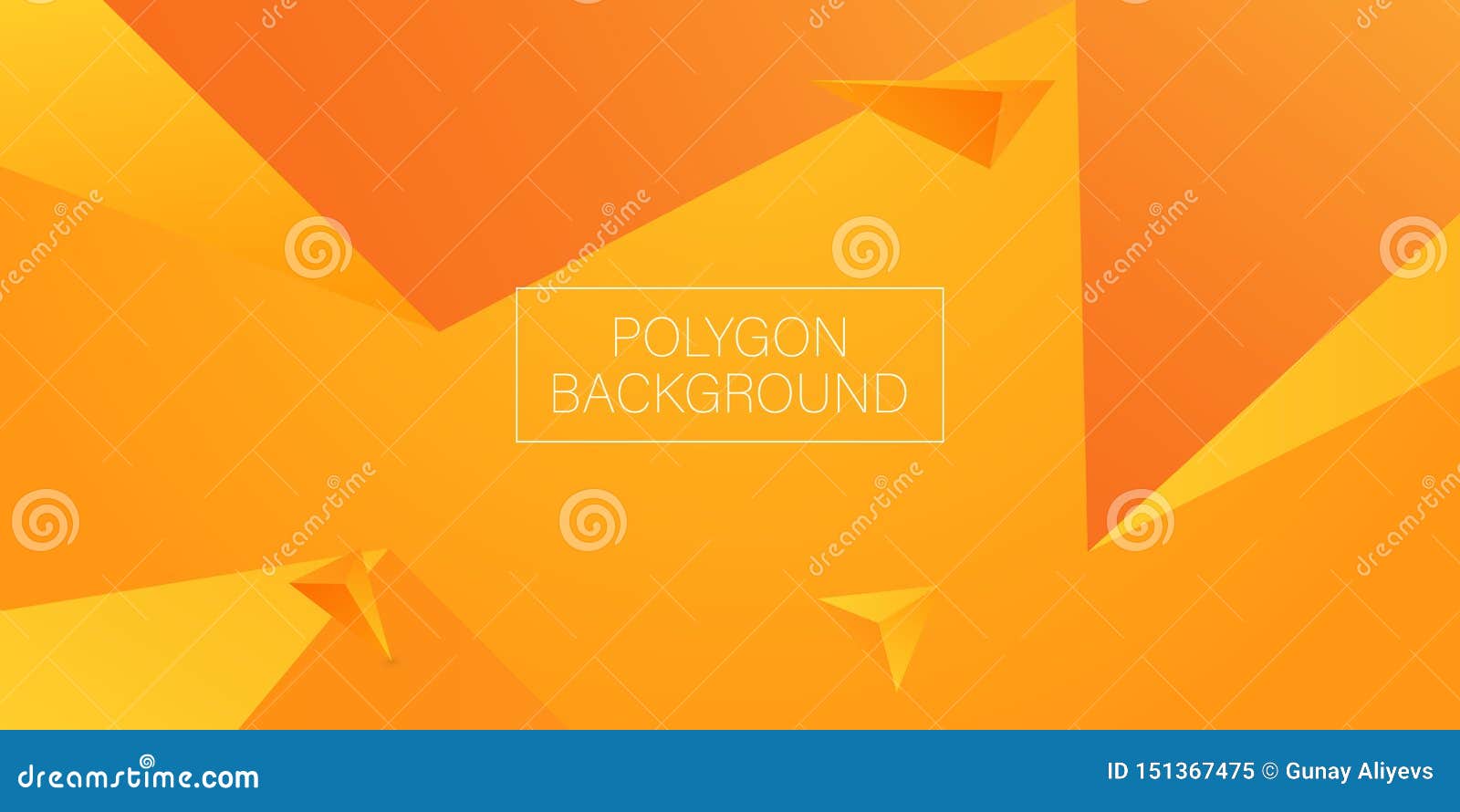 3d Triangle Polygon Orange Background Stock Illustration - Illustration ...