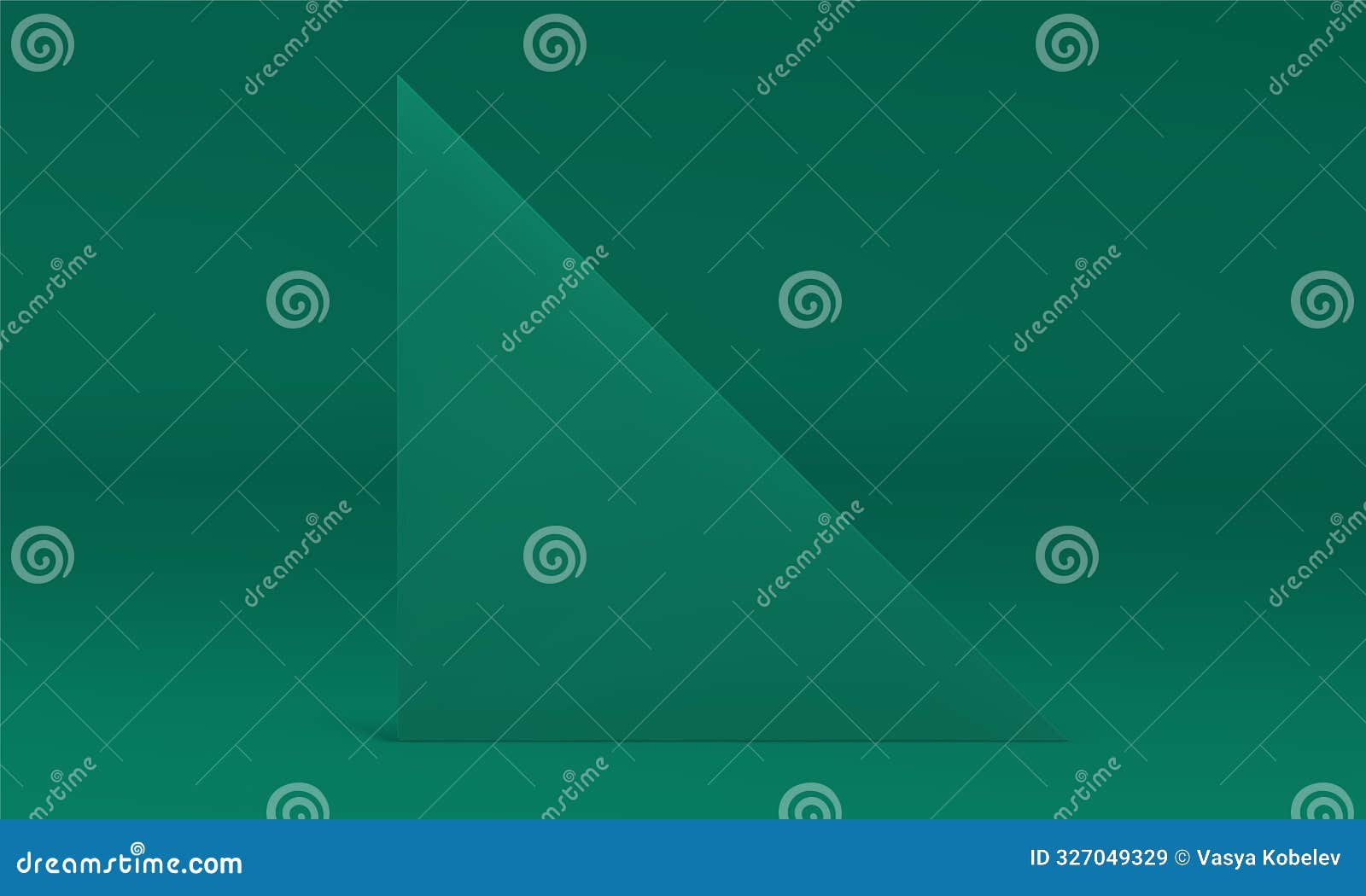 3d Triangle Wall Green Realistic Backdrop Promo Studio Interior Design ...