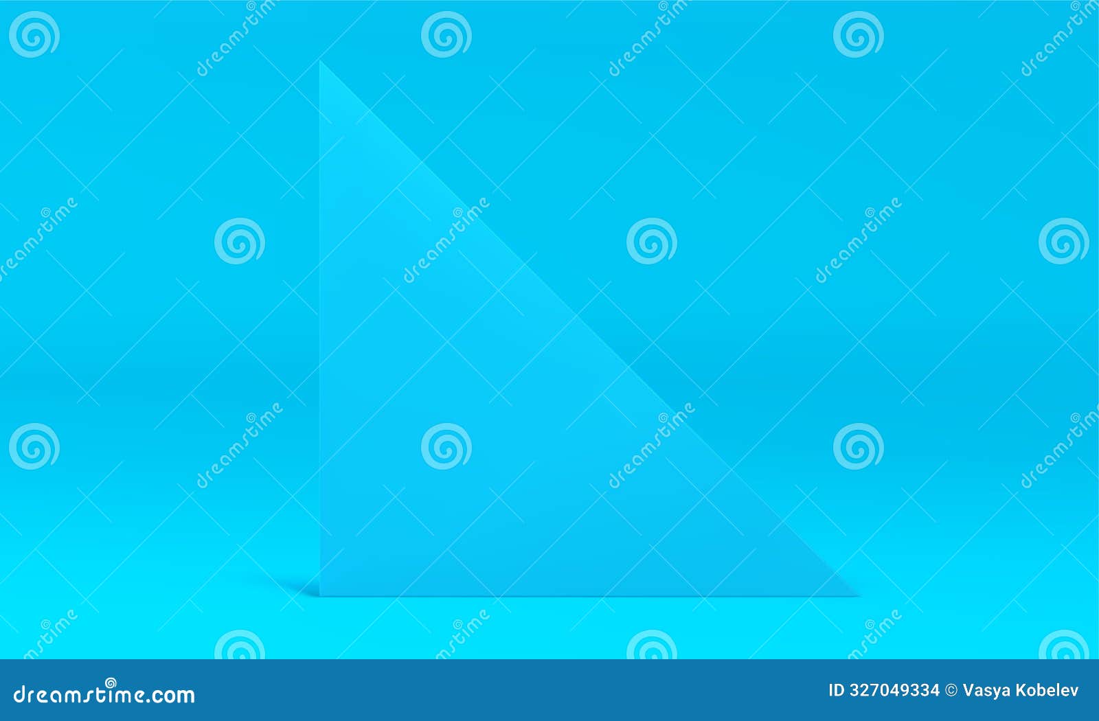 3d Triangle Wall Modern Blue Angular Decor Element for Interior ...