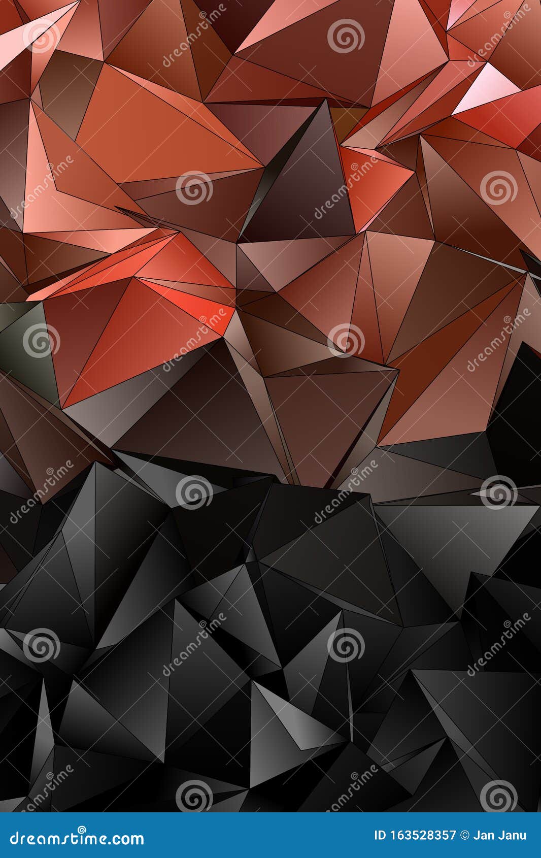 Polygonal Geometrical Texture, 3D Stock Illustration - Illustration of ...