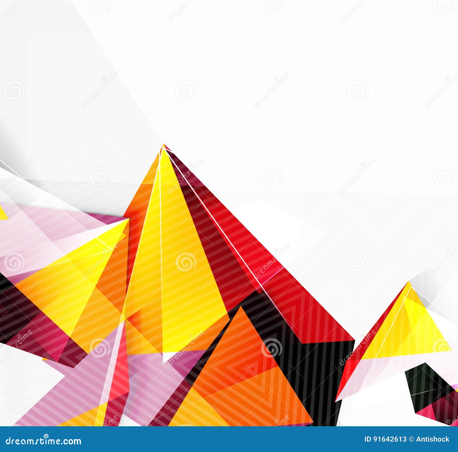 3d Triangles and Pyramids, Abstract Geometric Vector Stock Vector ...