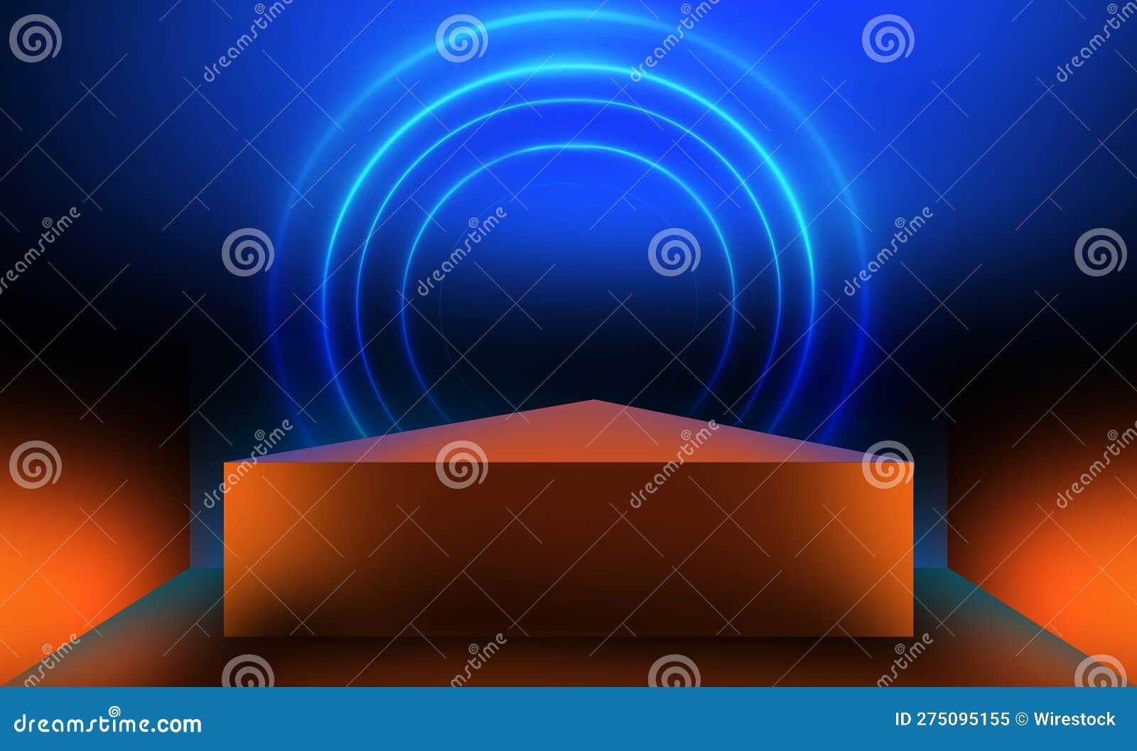 3D Triangular Podium Concept Series Stock Image - Image of package ...