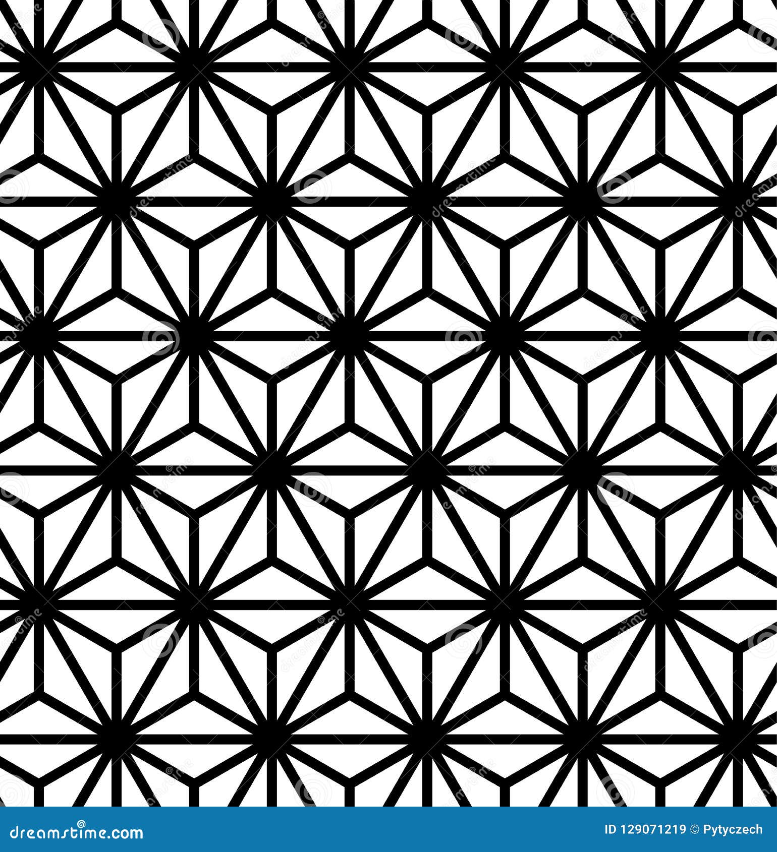 3d Triangular Or Tetrahedron Pyramids Seamless Vector Pattern