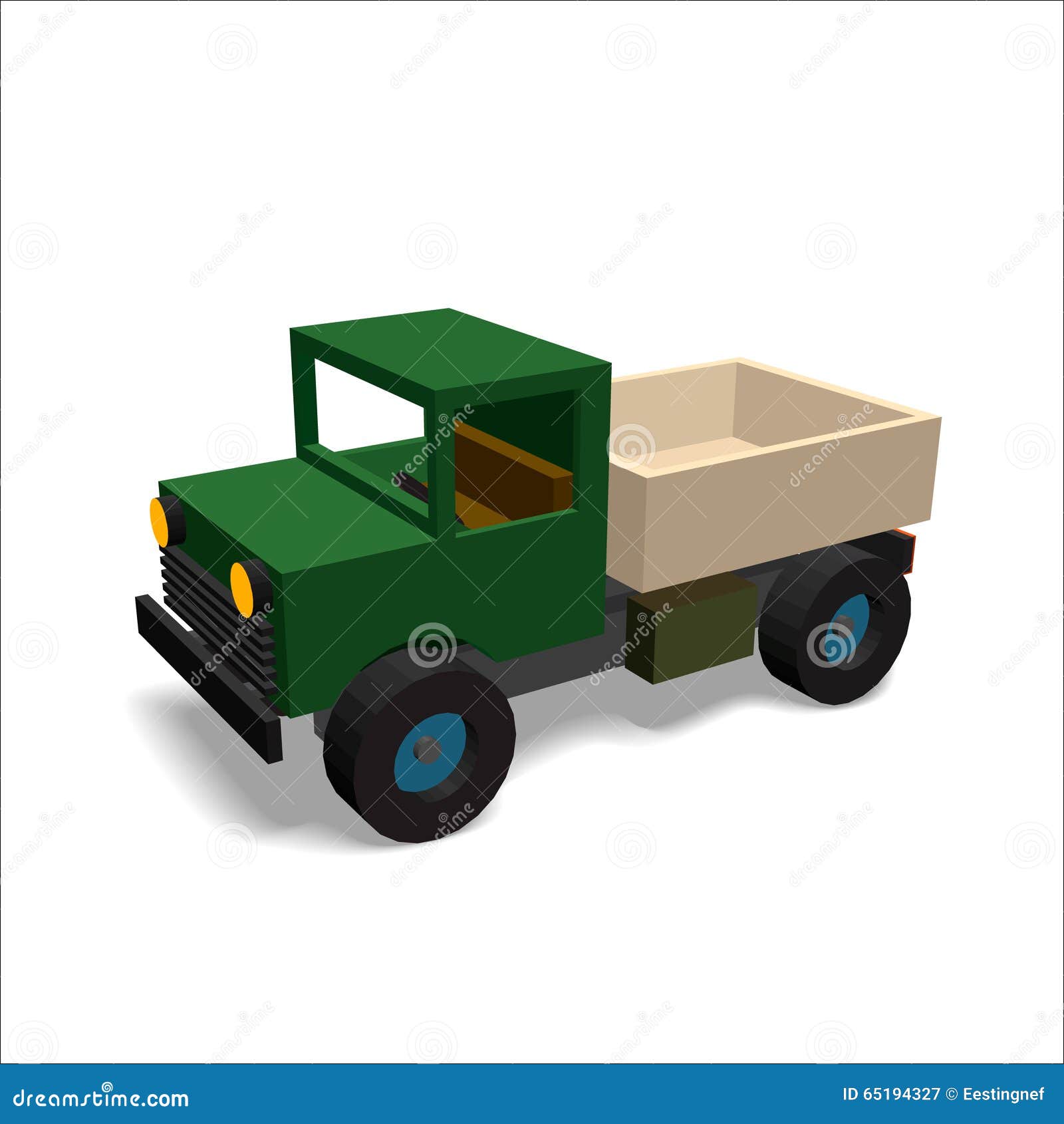 3D truck icon . stock vector. Illustration of pick, mobility - 65194327