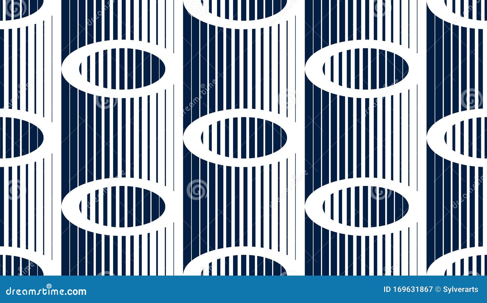 3D Tubes Optical Seamless Pattern, Vector Repeat Tiling Background, Op ...