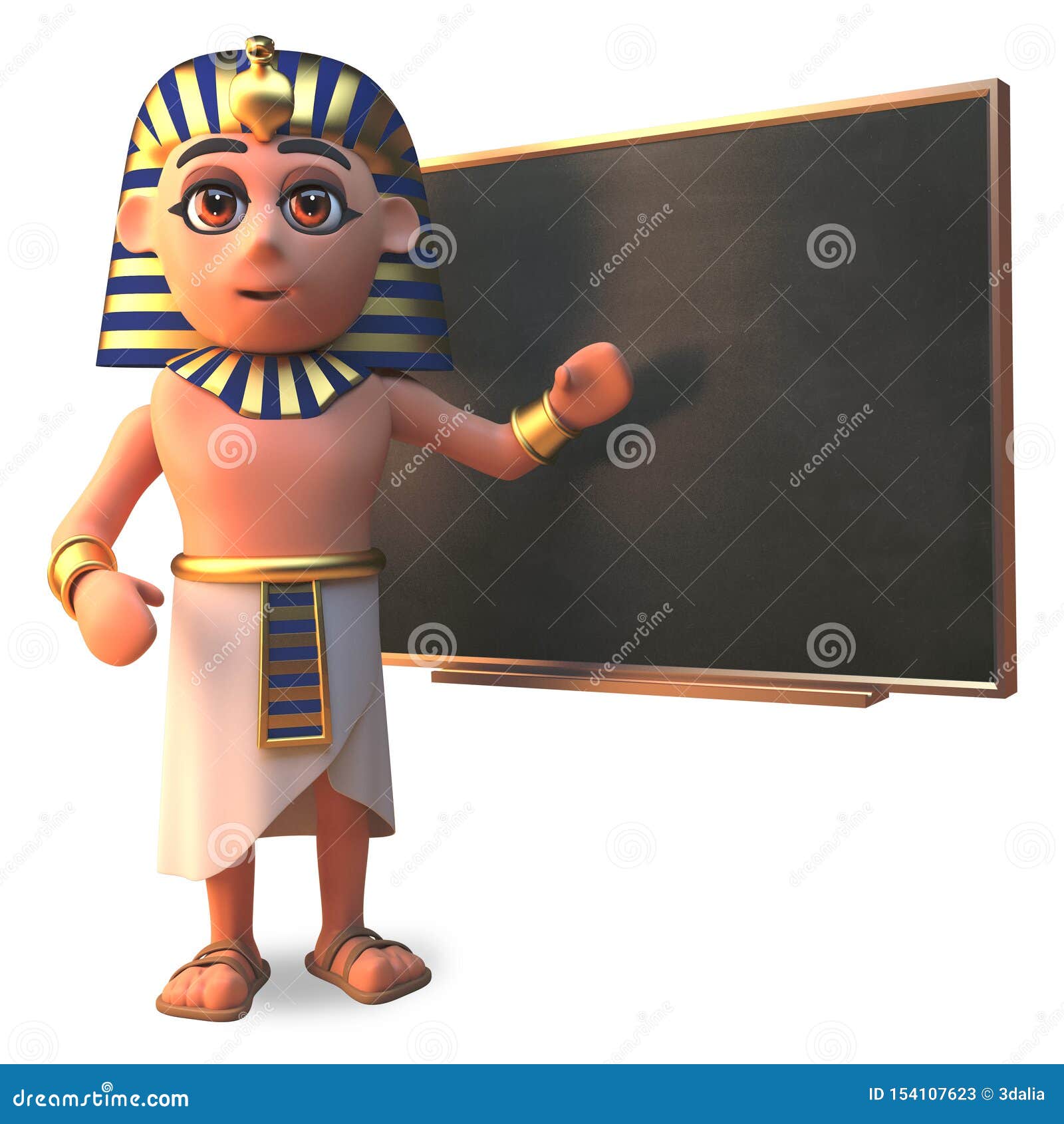 Egyptian Boy Character Scribe Cartoon Vector | CartoonDealer.com #190929077