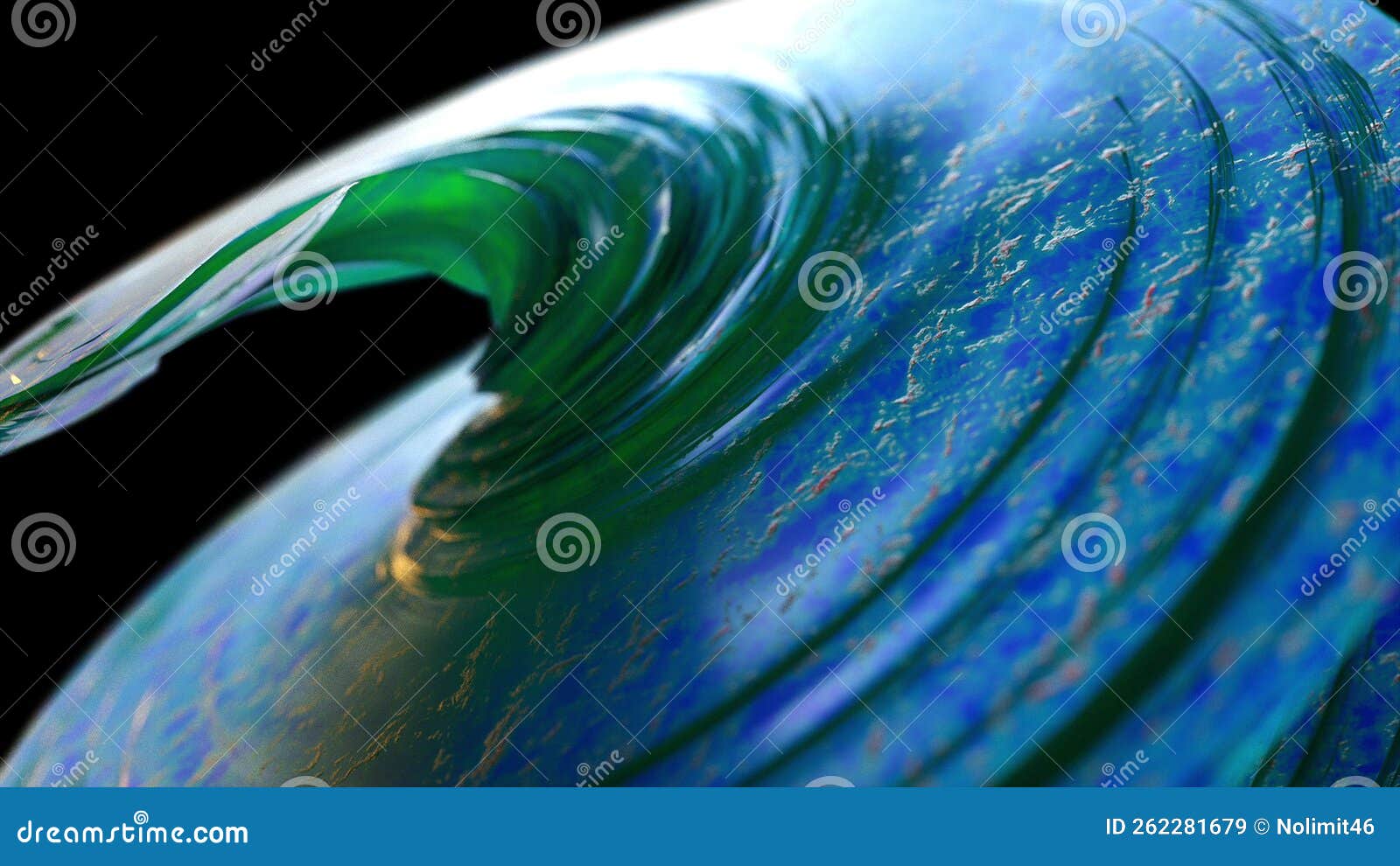 3d twisted shape stock illustration. Illustration of lines - 262281679