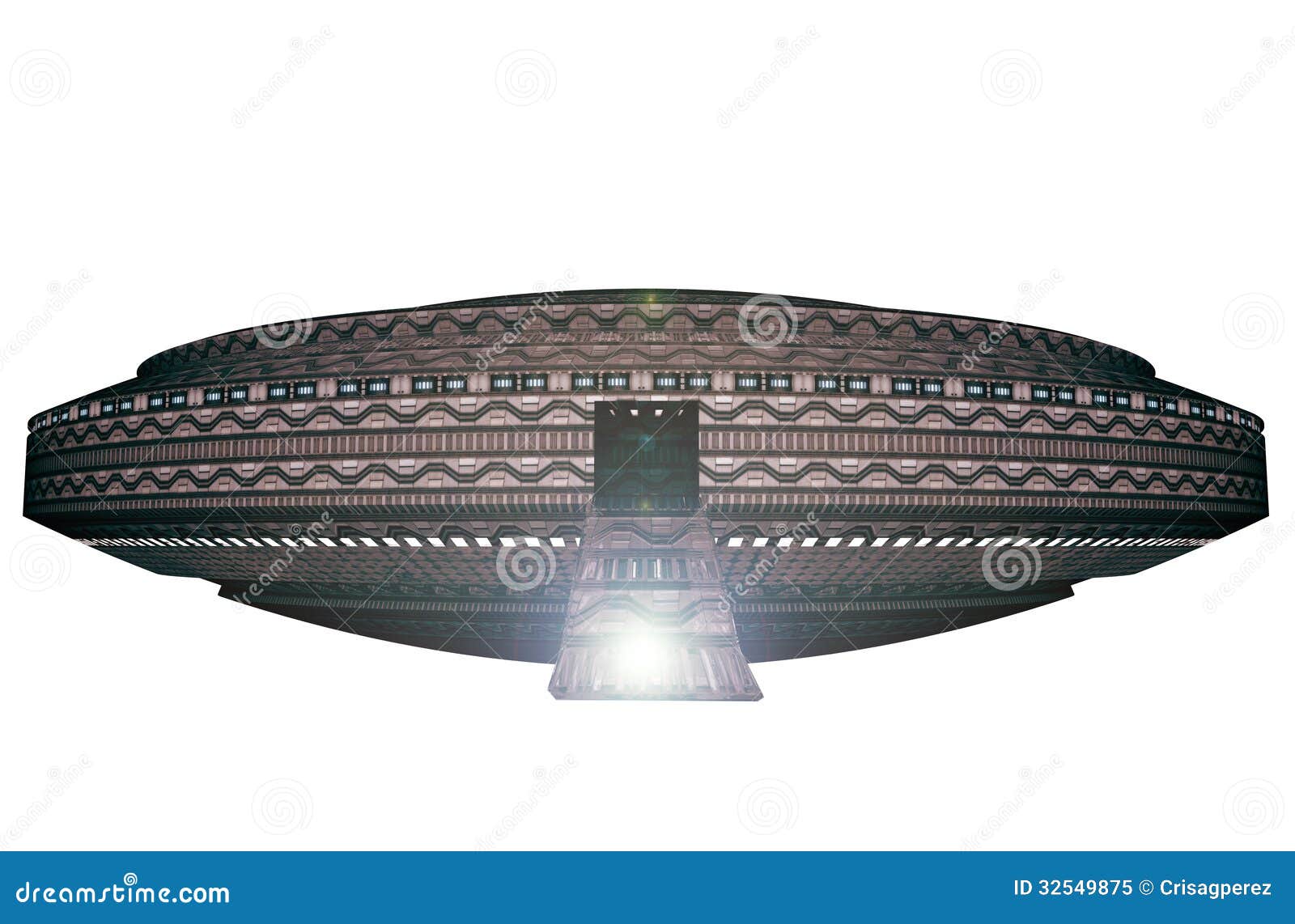 3d UFO stock illustration. Illustration of universe, isolated - 32549875