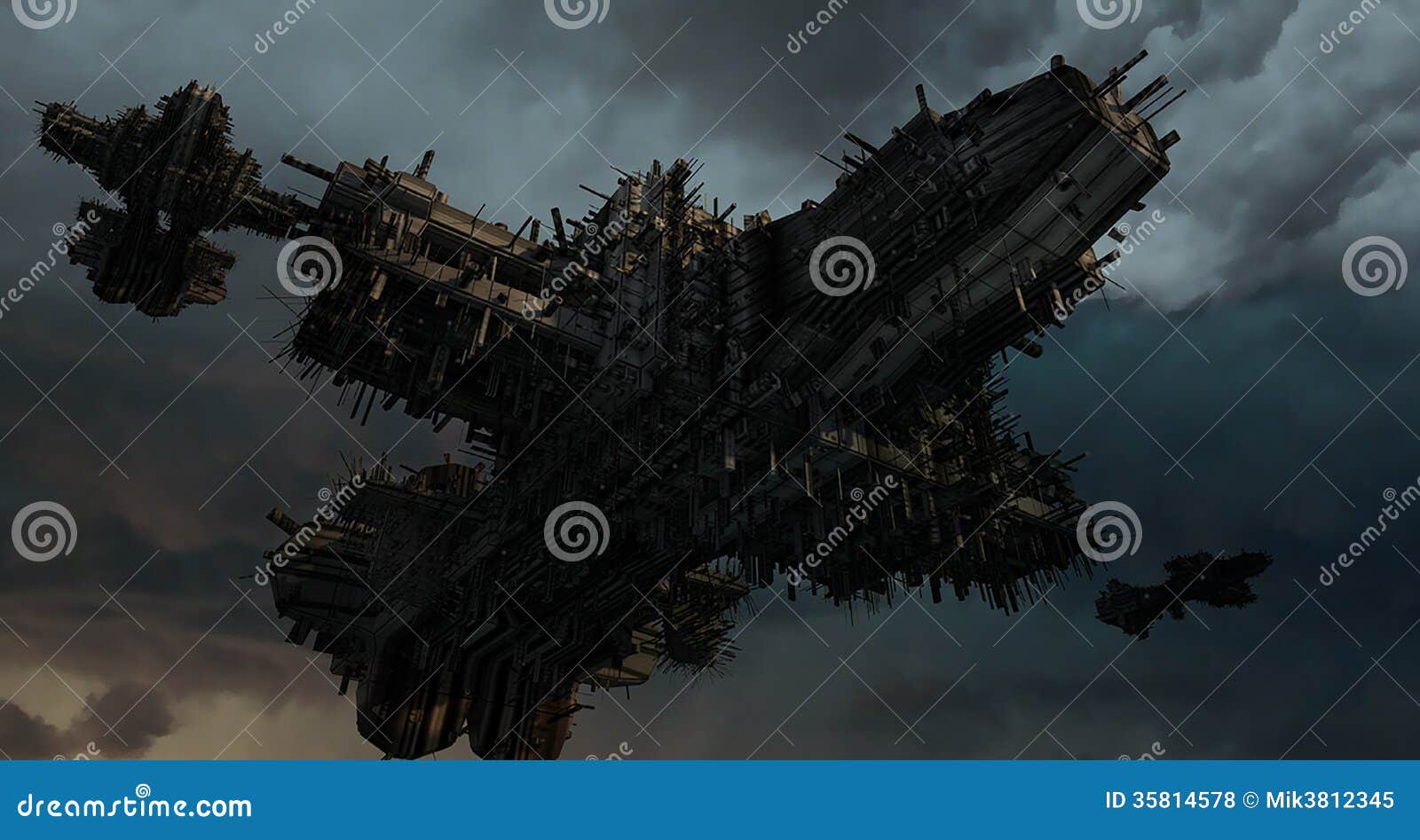 3d UFO stock illustration. Illustration of aircraft, fantasy - 35814578