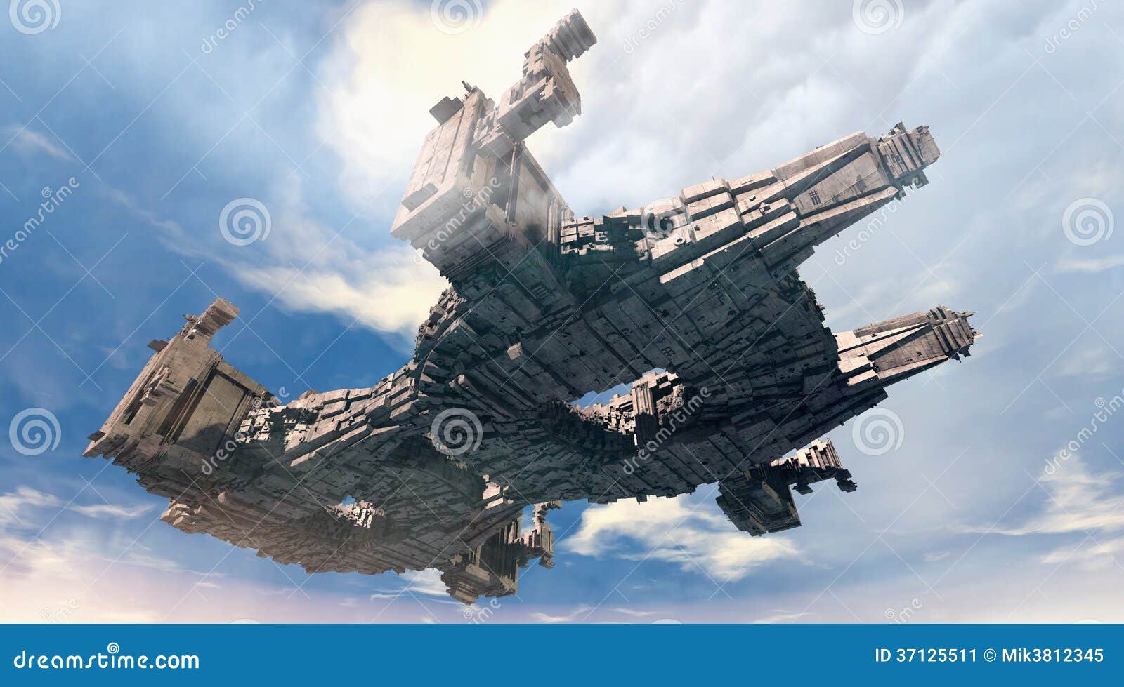 3d UFO stock illustration. Illustration of design, render - 37125511