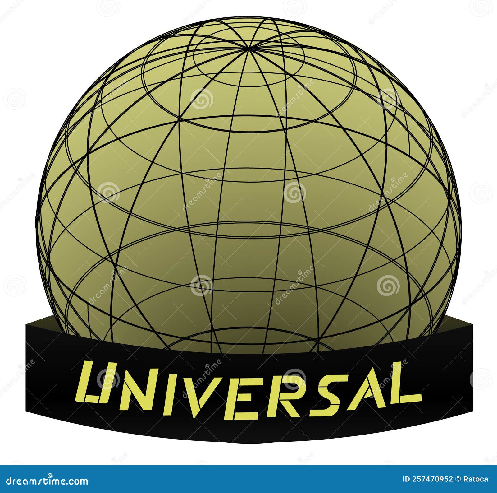 3d universal globe stock vector. Illustration of communication - 257470952