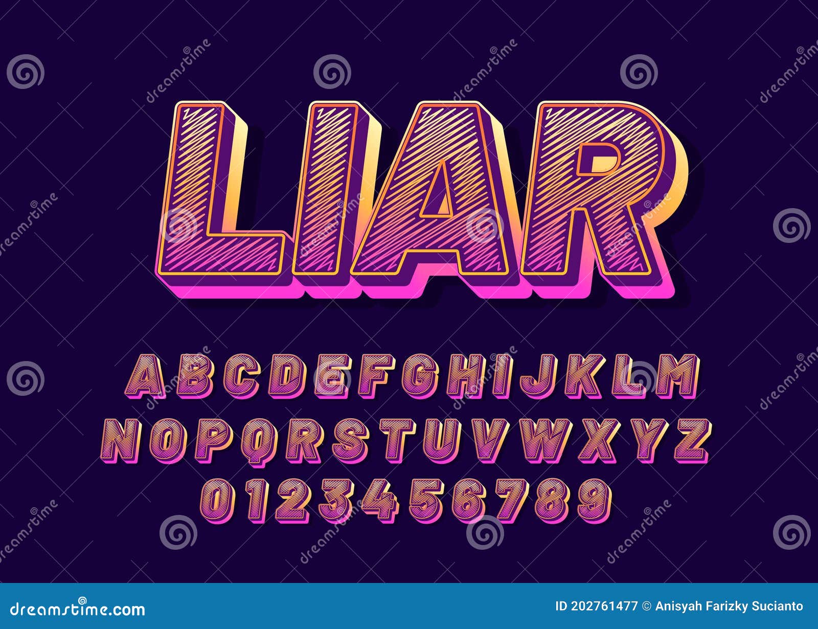 3d Urban Hype Text Effect. Font Alphabet Custom Styles Stock Vector ...