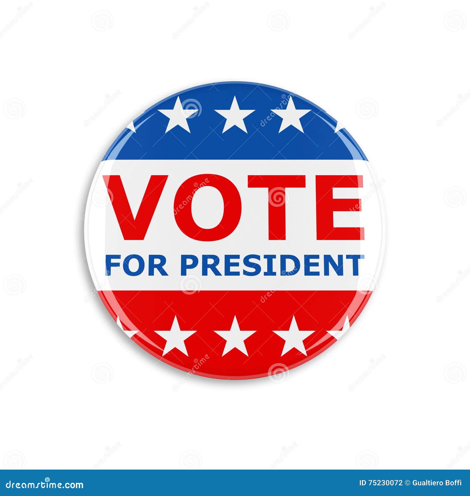 3d usa vote button stock illustration. Illustration of flag - 75230072