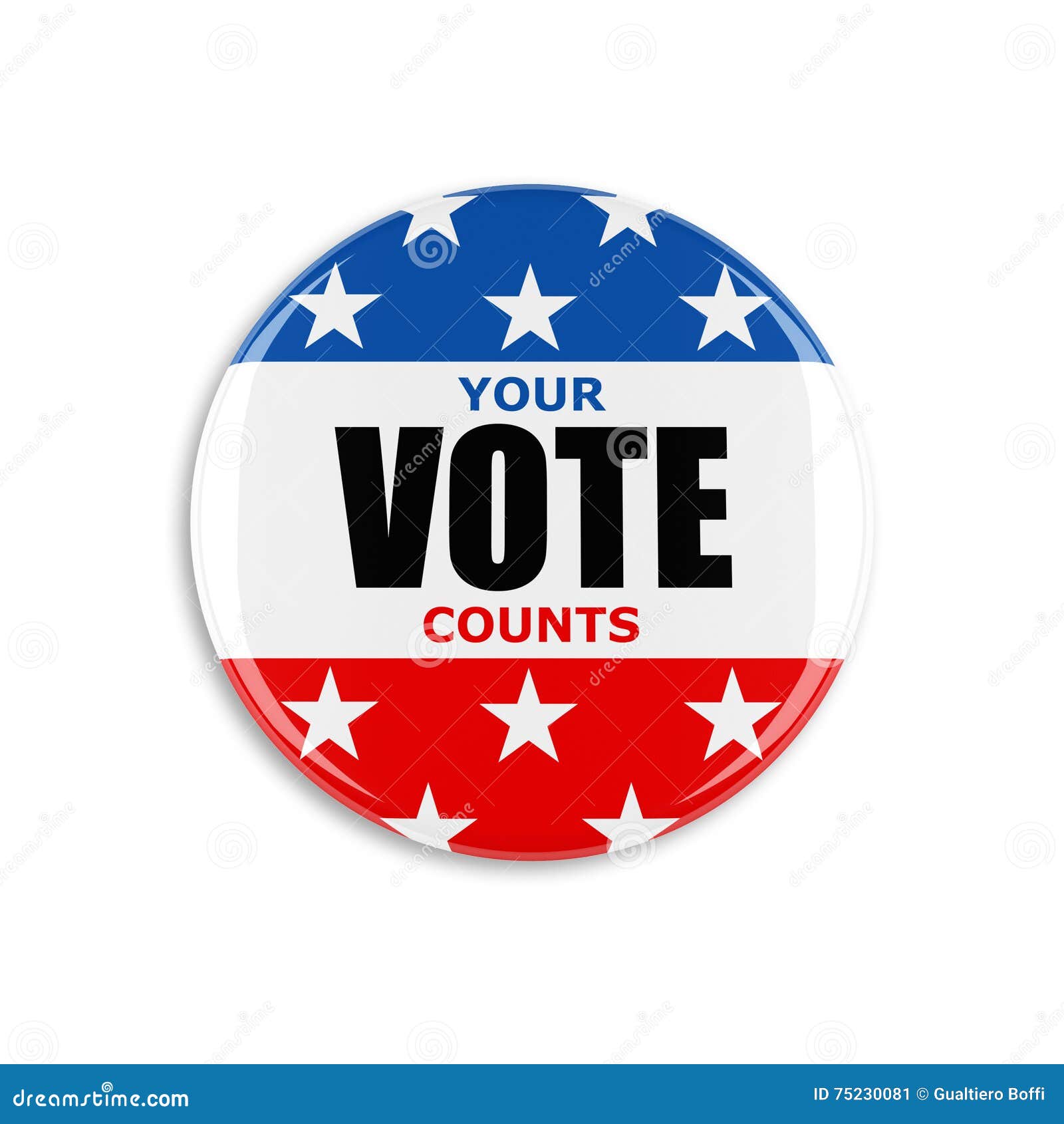 3d usa vote button stock illustration. Illustration of democrat - 75230081