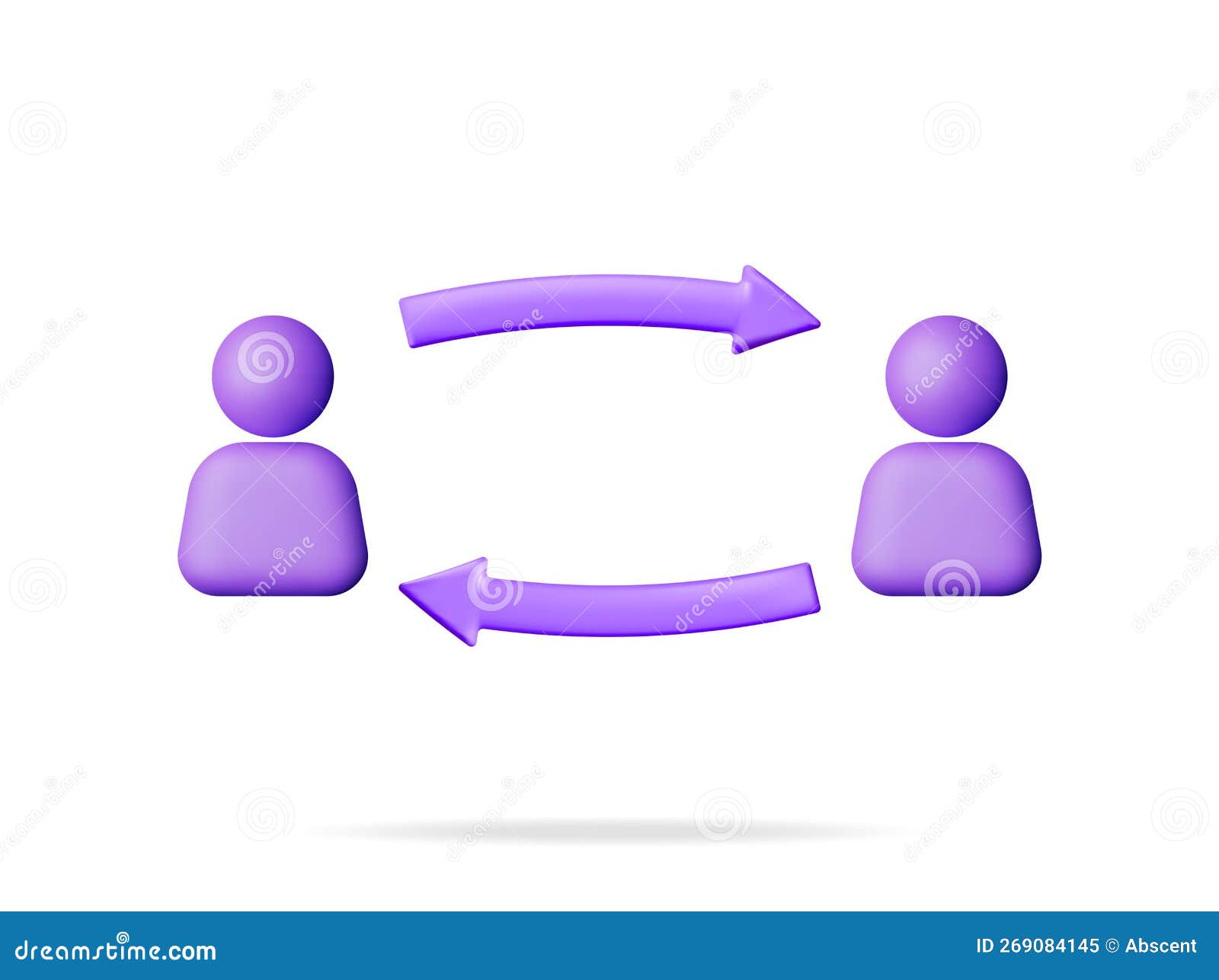 3D User Sync or Switch Symbol Stock Vector - Illustration of design ...